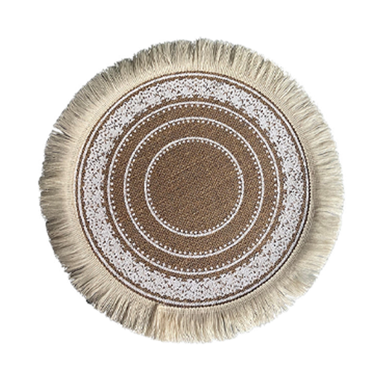 meijuhuga Rattan Trivet Mats Vintage Round Decorative Dining Table ...