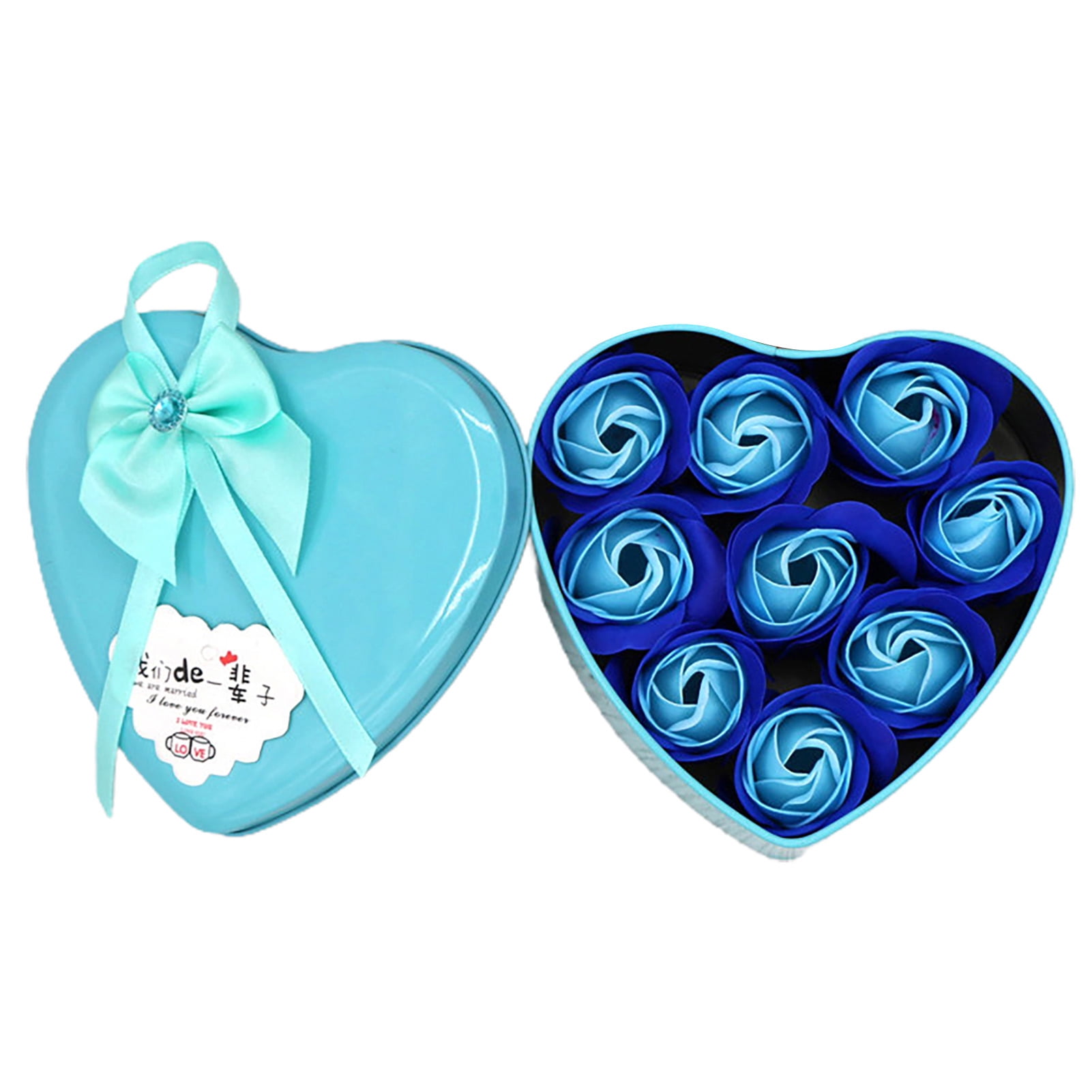 meijuhuga Soap Flower Gift Box Good Smell Romantic Eye-catching Heart ...