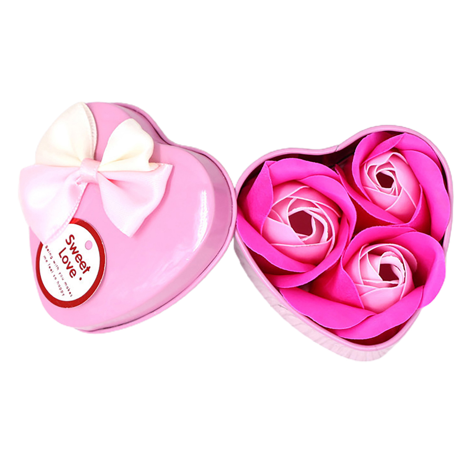 meijuhuga Soap Flower Gift Box Good Smell Romantic Eye-catching Heart ...