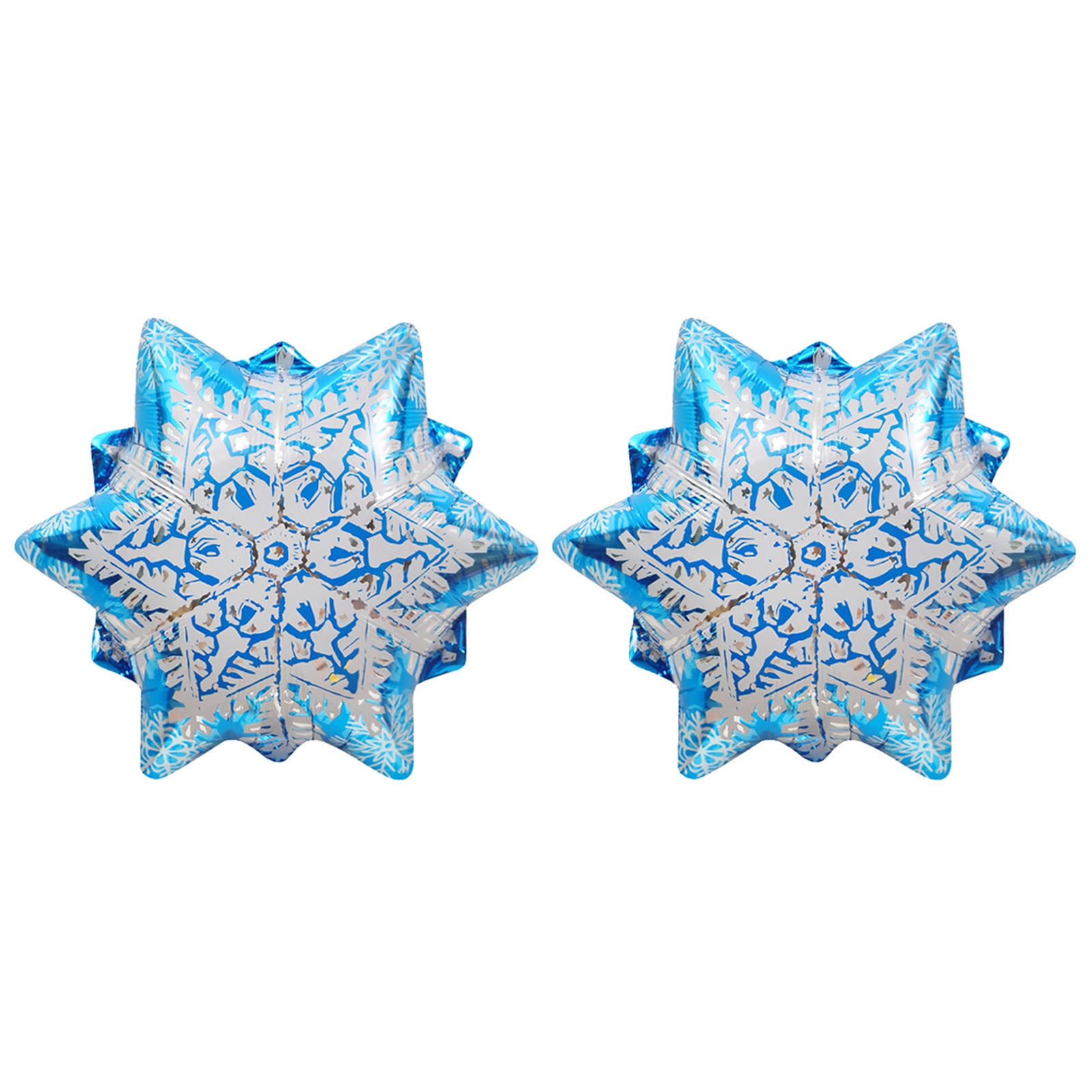 meijuhuga Xmas Snowflake Balloons Reusable Inflatable Easy to Expand ...