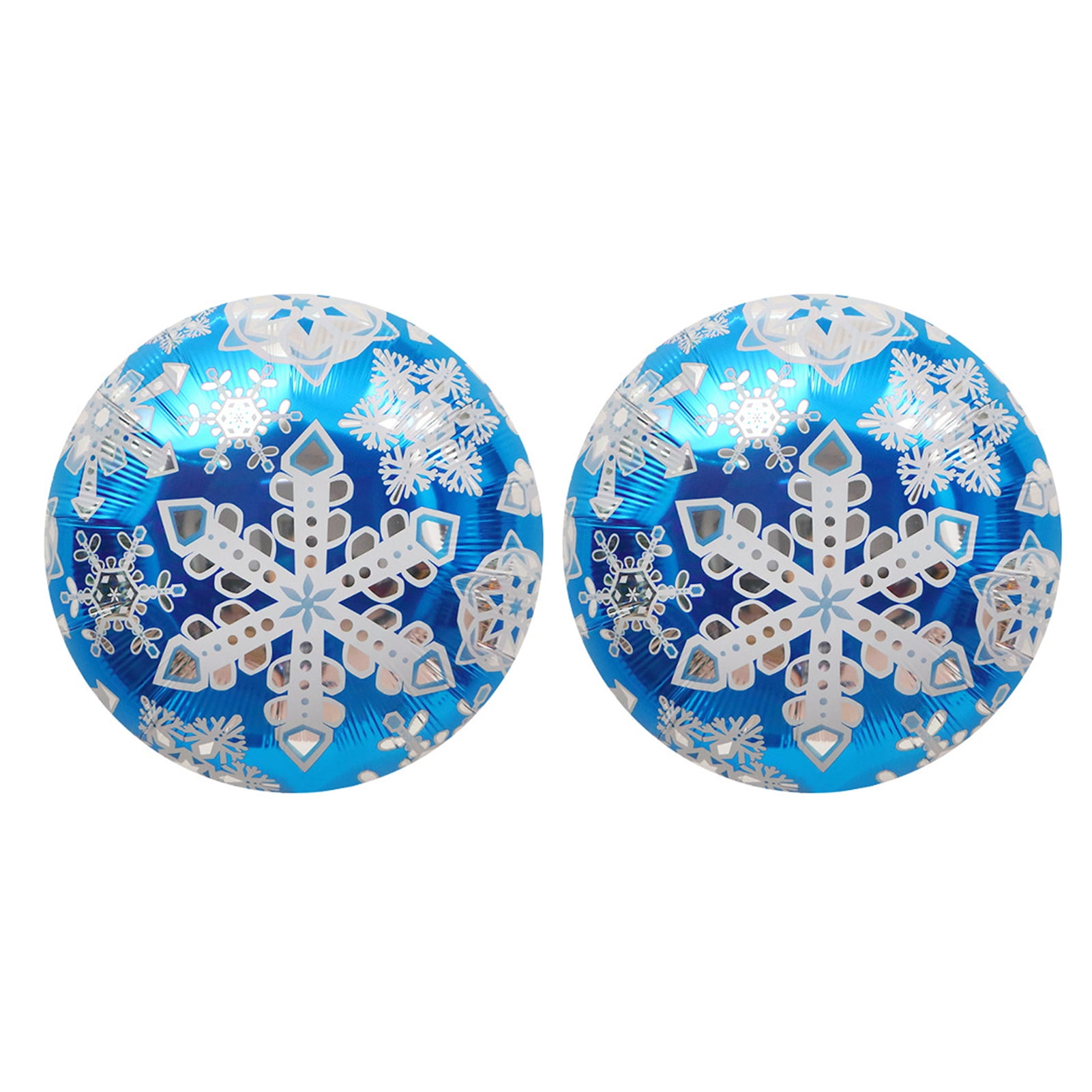 meijuhuga Xmas Snowflake Balloons Reusable Inflatable Easy to Expand ...