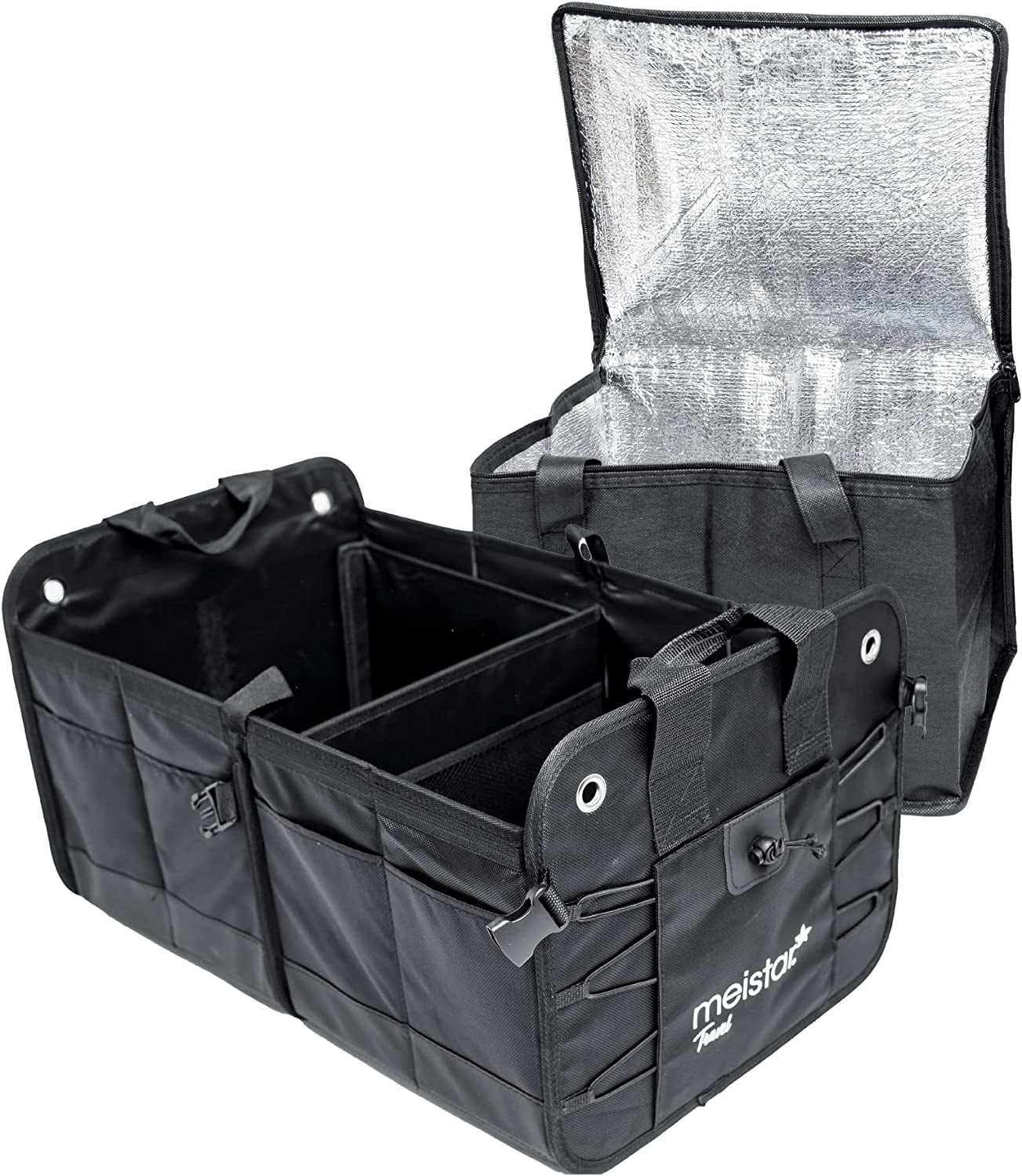 meistar Multi Compartments Collapsible Portable Car Trunk Organizer and ...