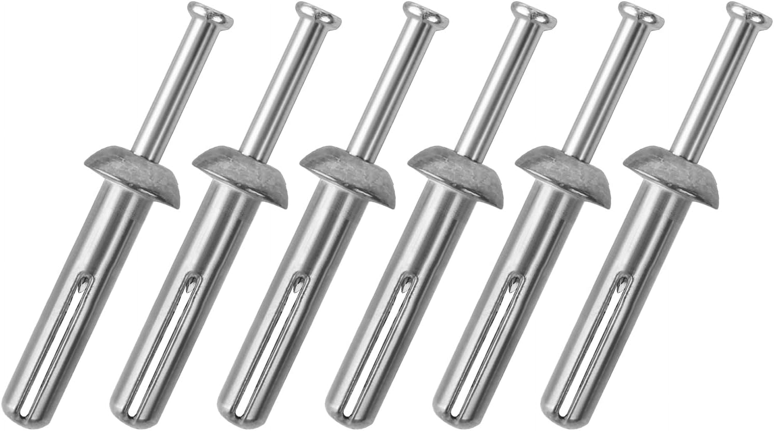 meite 1/4" Diameter Hammer Drive Anchors with Galvanized Steel Nails ...