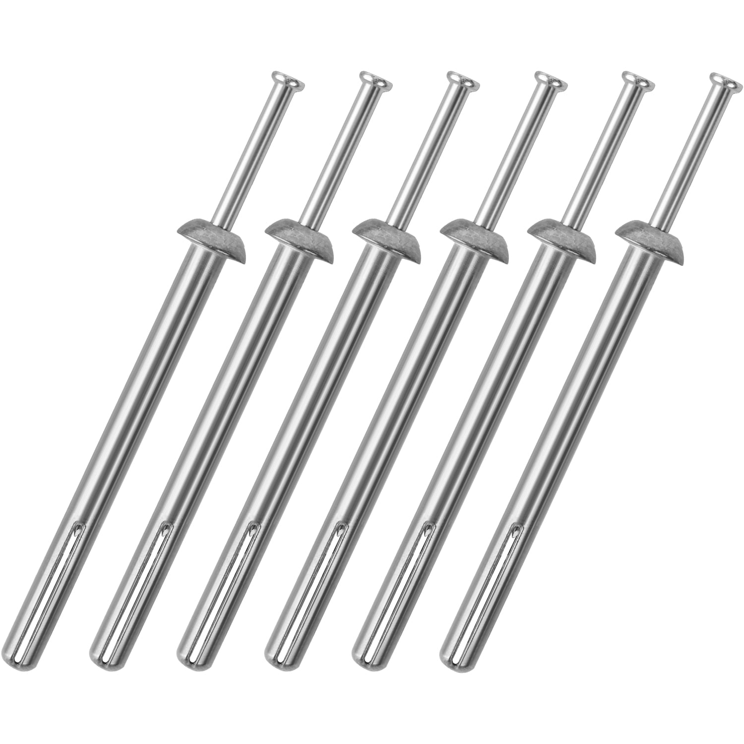 MEITE 1/4" Diameter Hammer Drive Anchors with Galvanized Steel Nails, 3 ...