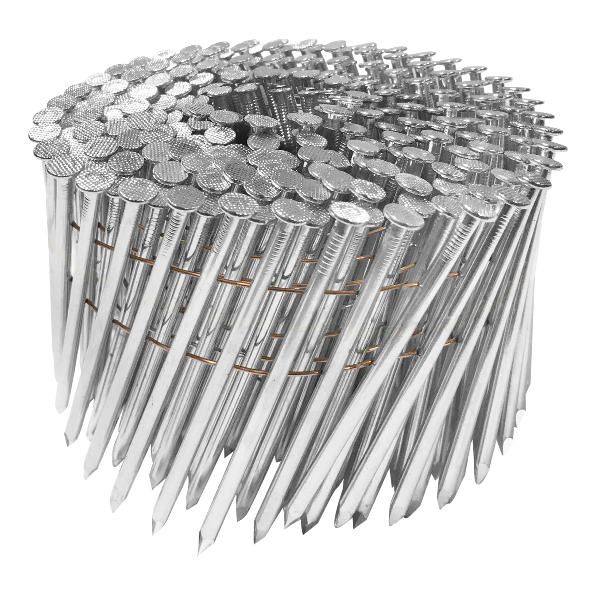 meite 15-Degree Smooth Shank Coil Nails 3-1/4” x 0.131” Wire Collated ...