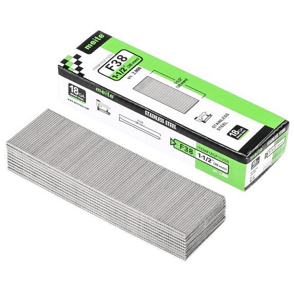 MEITE 18 Gauge 1-1/2 inch Stainless Steel Brad Nails, 4,000 Pieces ...