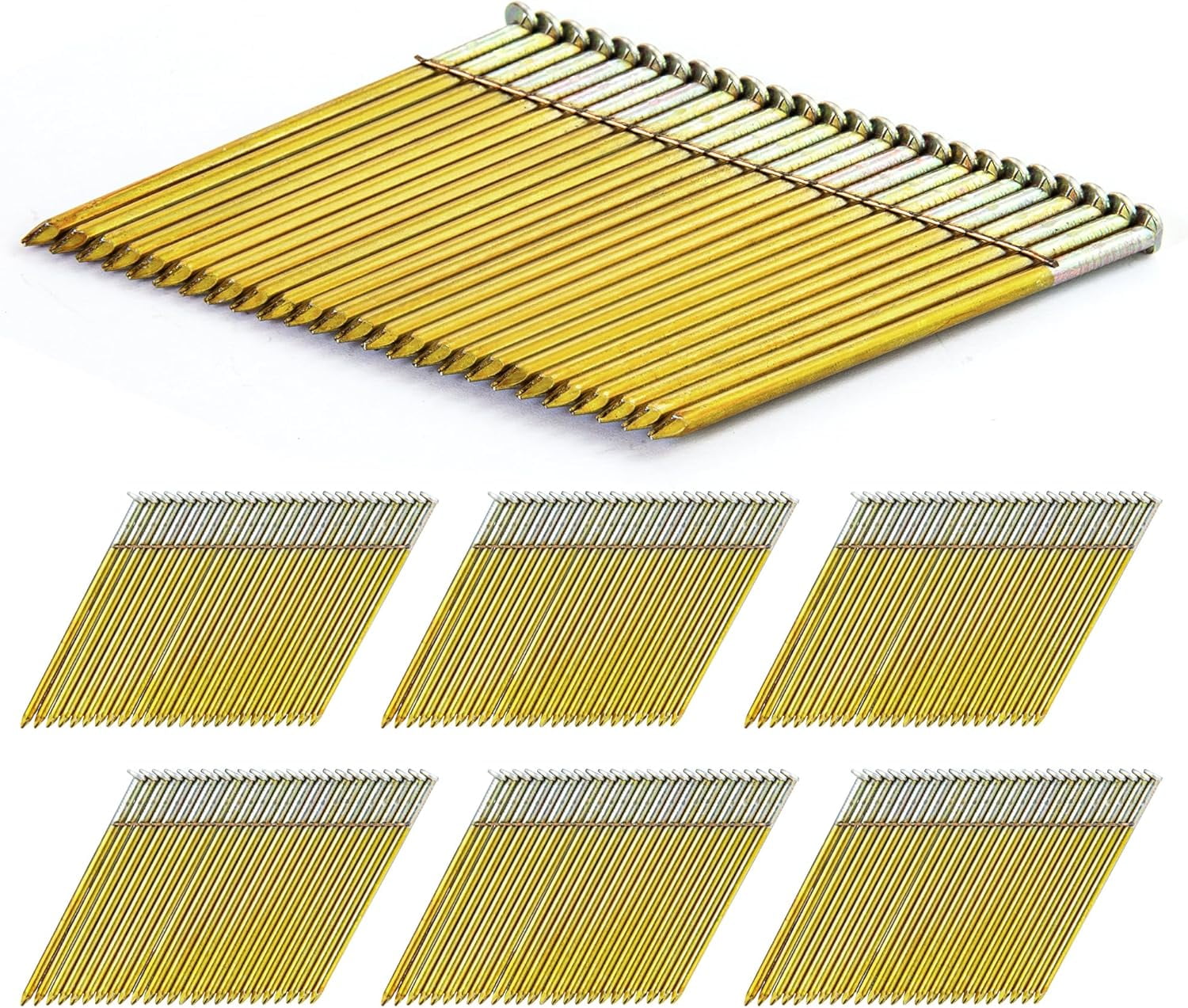 meite 28 Degree Framing Nails, Offset Round Head 3-Inch × .120-Inch ...