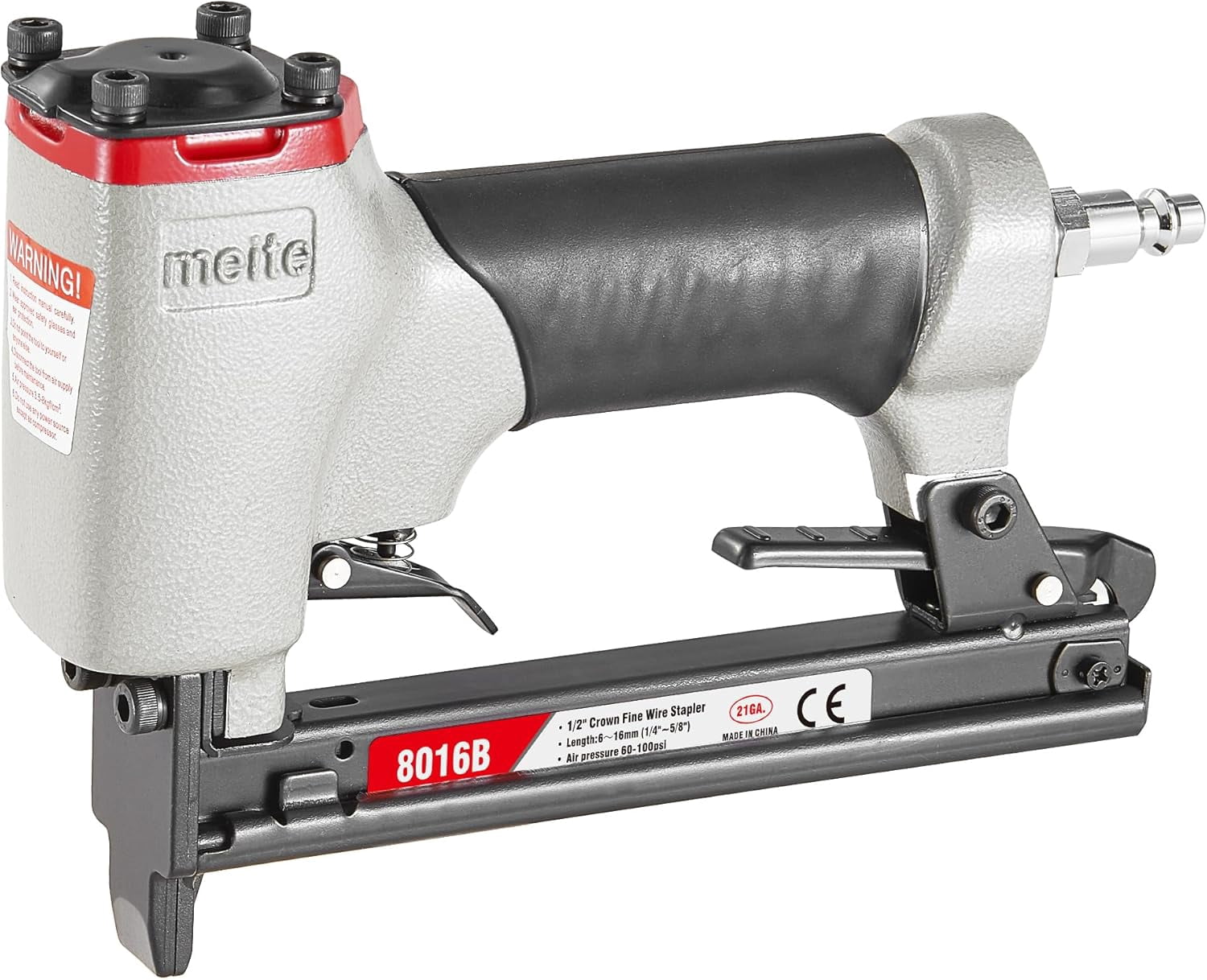 meite 8016B Heavy Duty Pneumatic Upholstery Stapler, 21 Gauge 80 Series ...