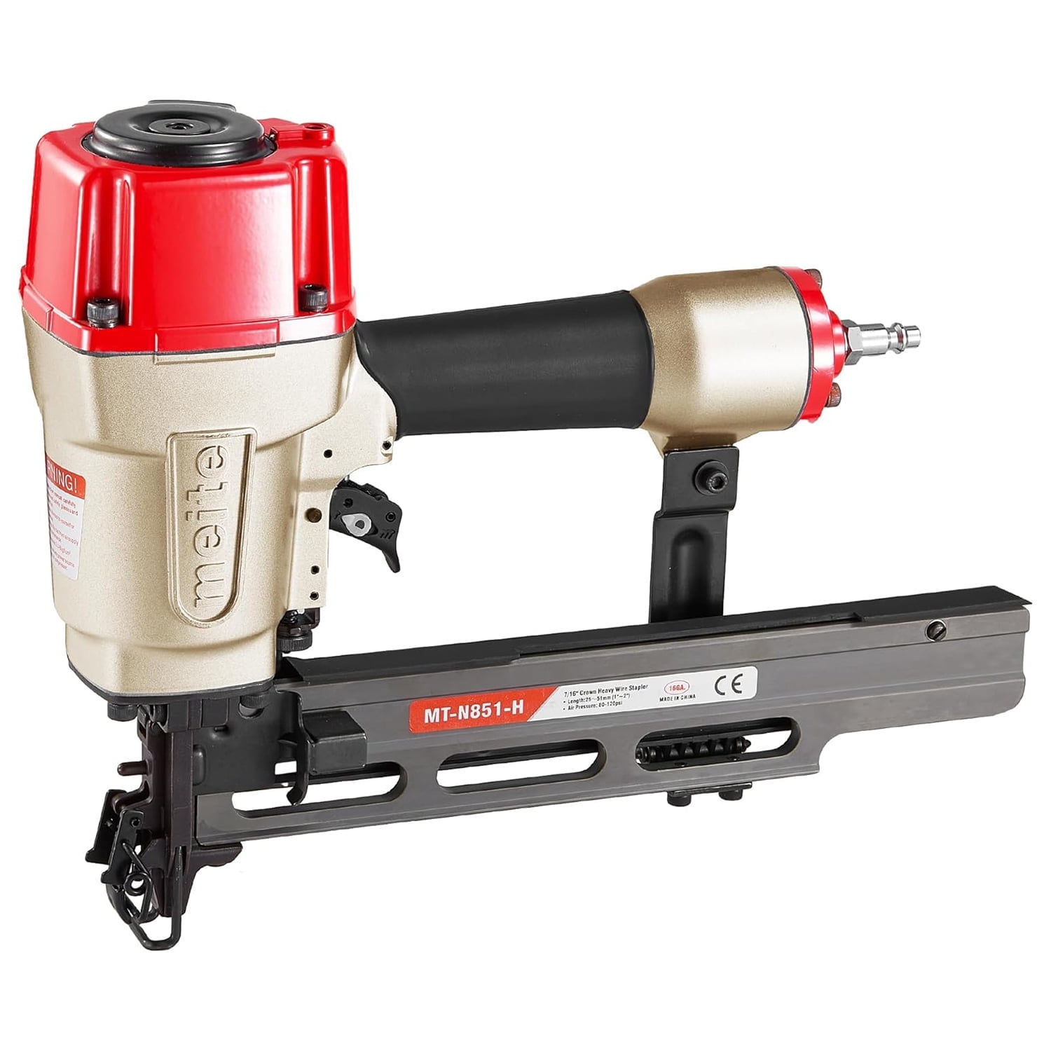 MT-N851-H MEITE 16 Gauge Pneumatic Staple Gun, 7/16" Crown 1" to 2 ...