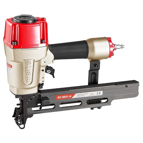 meite MT-N851H 16 Gauge Pneumatic Staple Gun, 7/16" Crown 1" to 2 ...