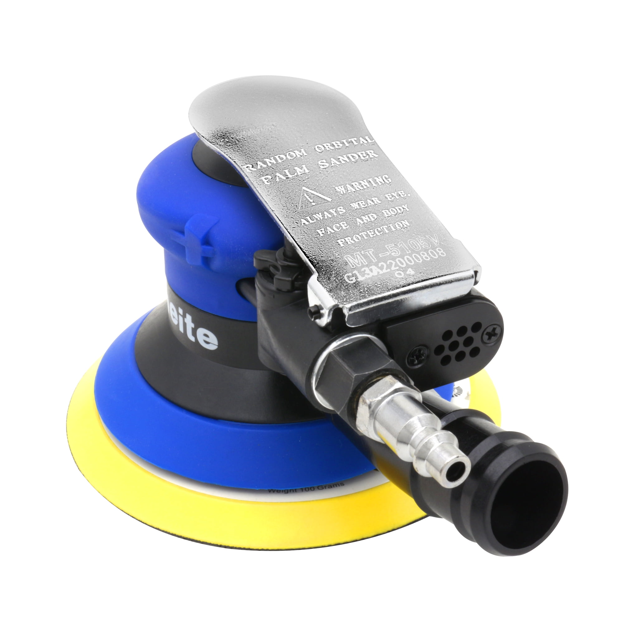meite MT5105V Air Random Orbital Vacuum Sander, Pneumatic Palm Sander ...