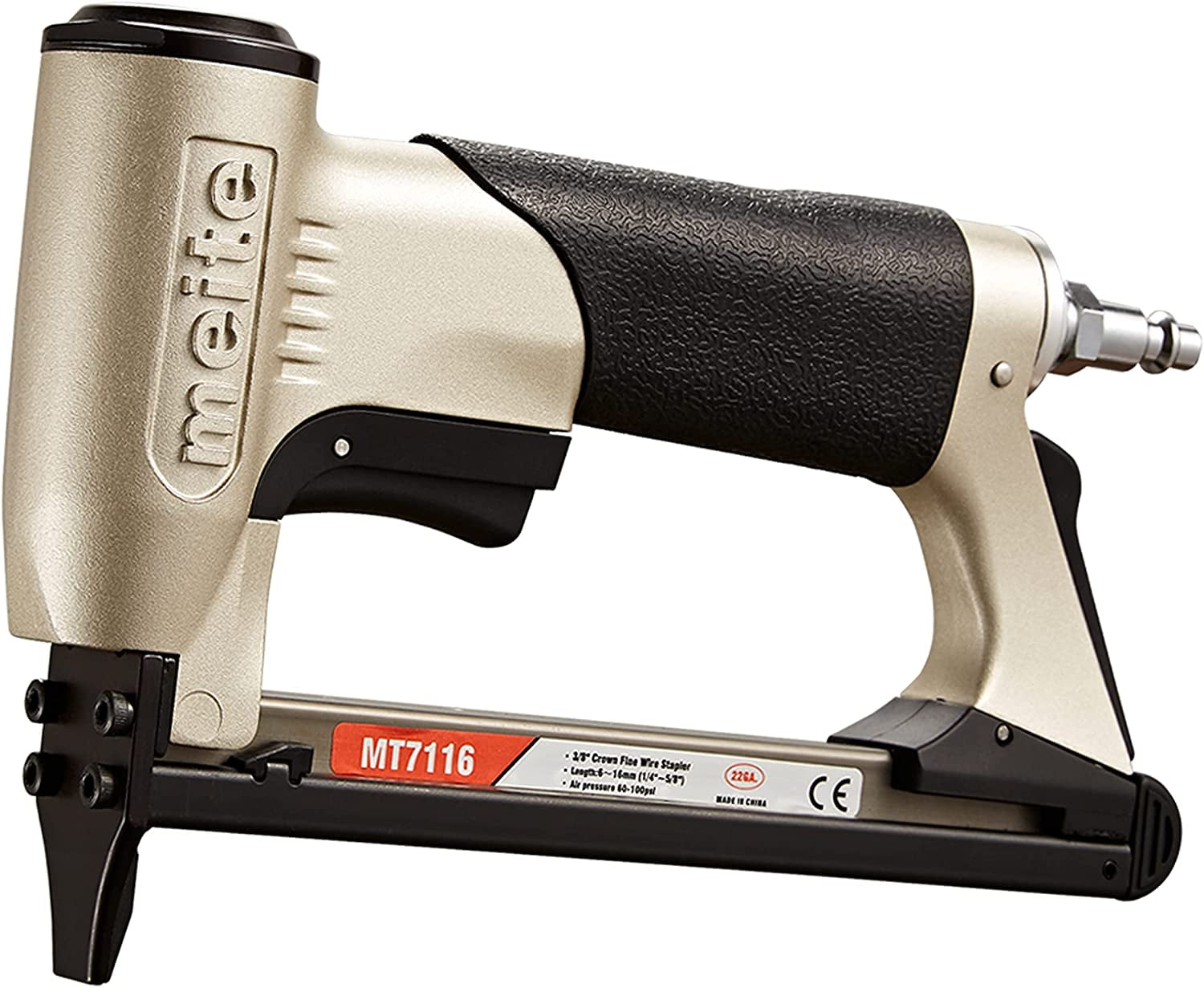 Meite MT7116 Powerful Pneumatic Upholstery Stapler, Air Staple Gun, 22 ...