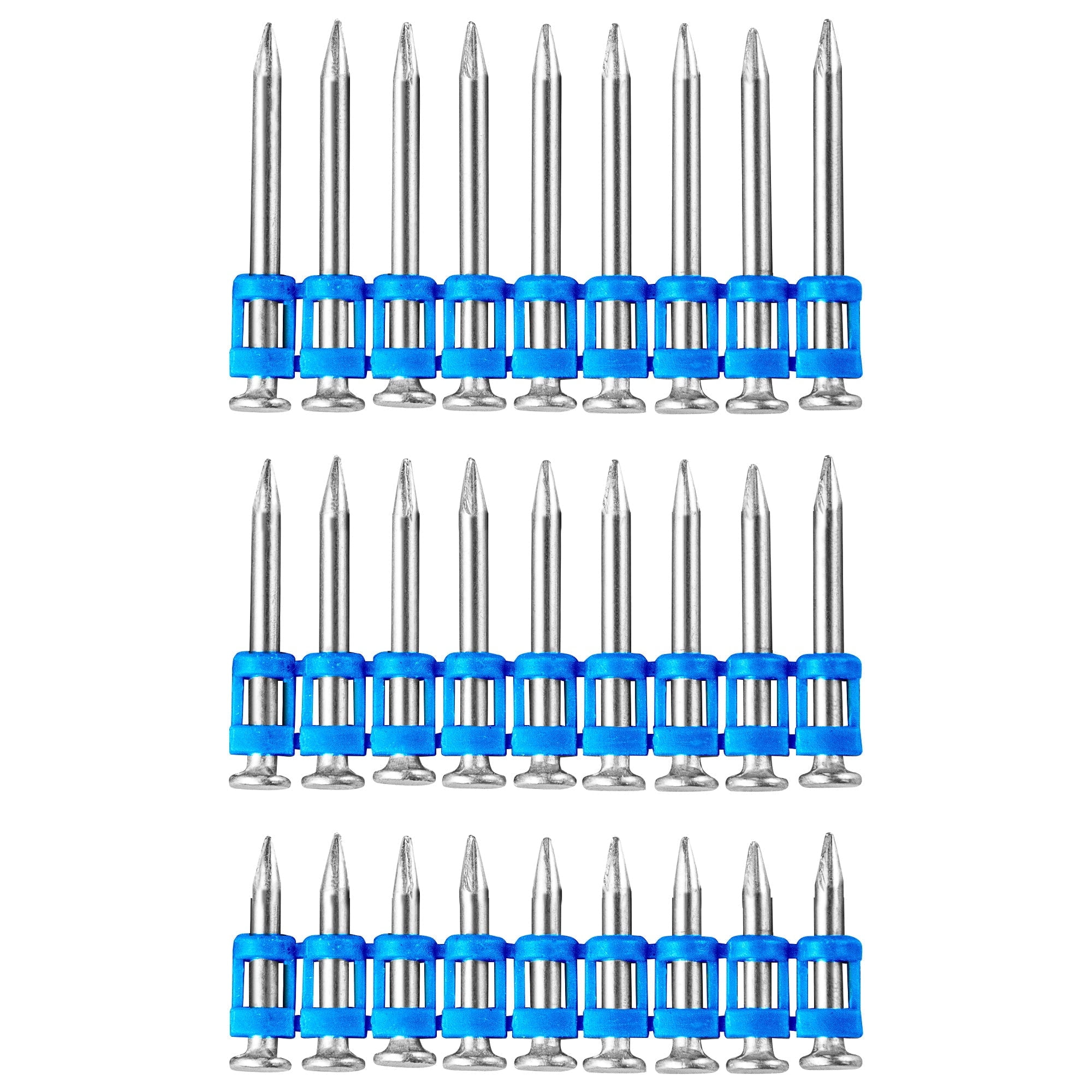 MEITE 1000 Pcs Concrete Nails, 12 Gauge 1-1/2" Length Galvanized Smooth ...