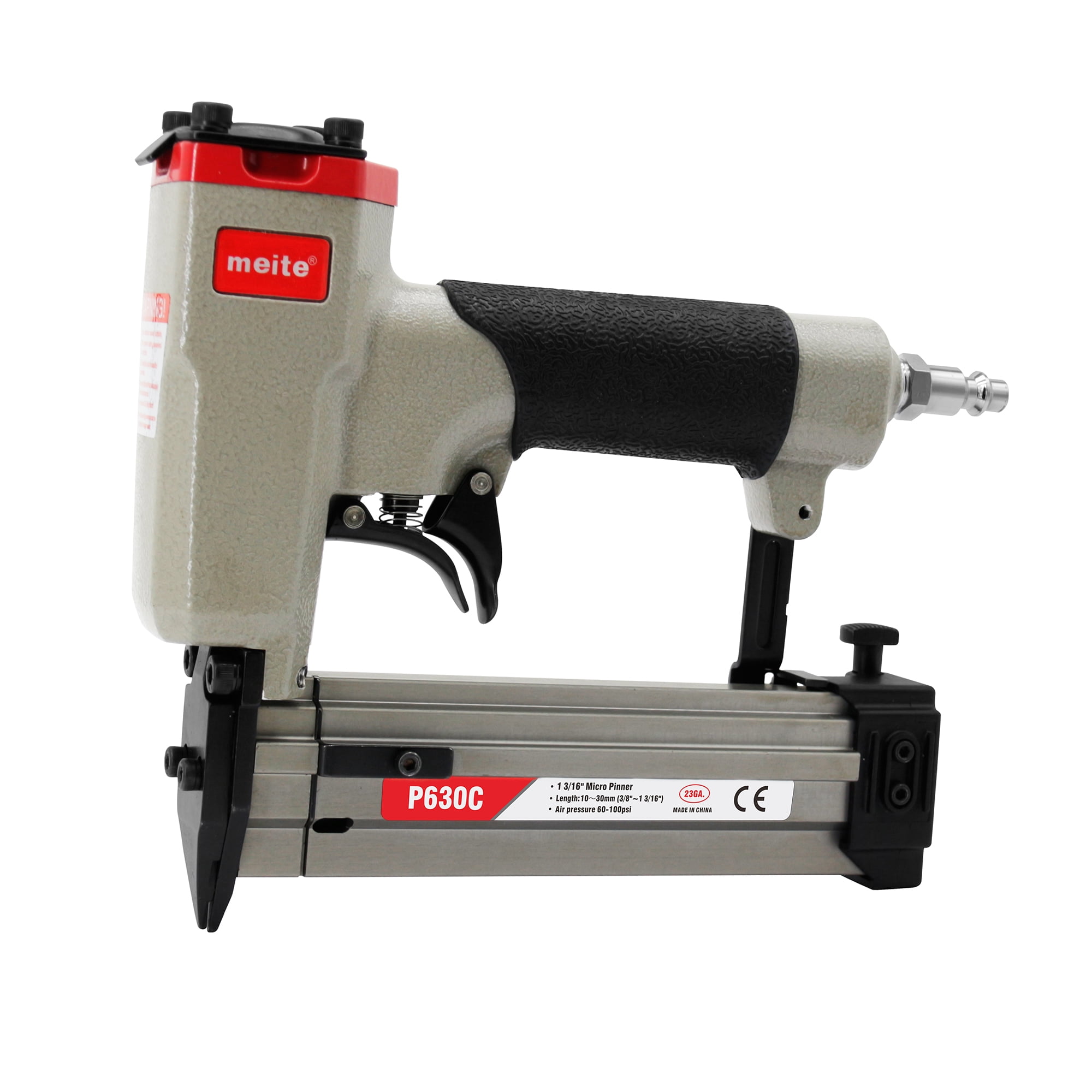 meite P630C Pneumatic Pin Nail Gun 23 Gauge 3/8-inch to 1-3/16-inch ...