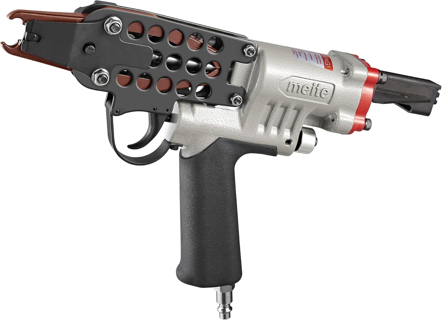 MEITE SC7E-I2 Hog Ring Plier With Extended Nose, 15 Gauge 3/4" Pneumatic C Ring Stapler, Updated ...