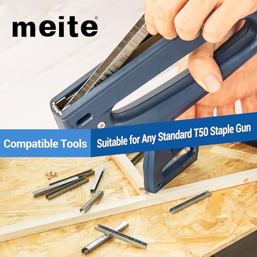 meite T50 Stainless Steel Staples Marine, 1/4 Inch Heavy Duty Staples ...