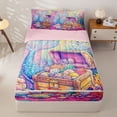 meiyoeat Rainbow Mermaid Treasure Zipper Comforter Set with Fitted ...