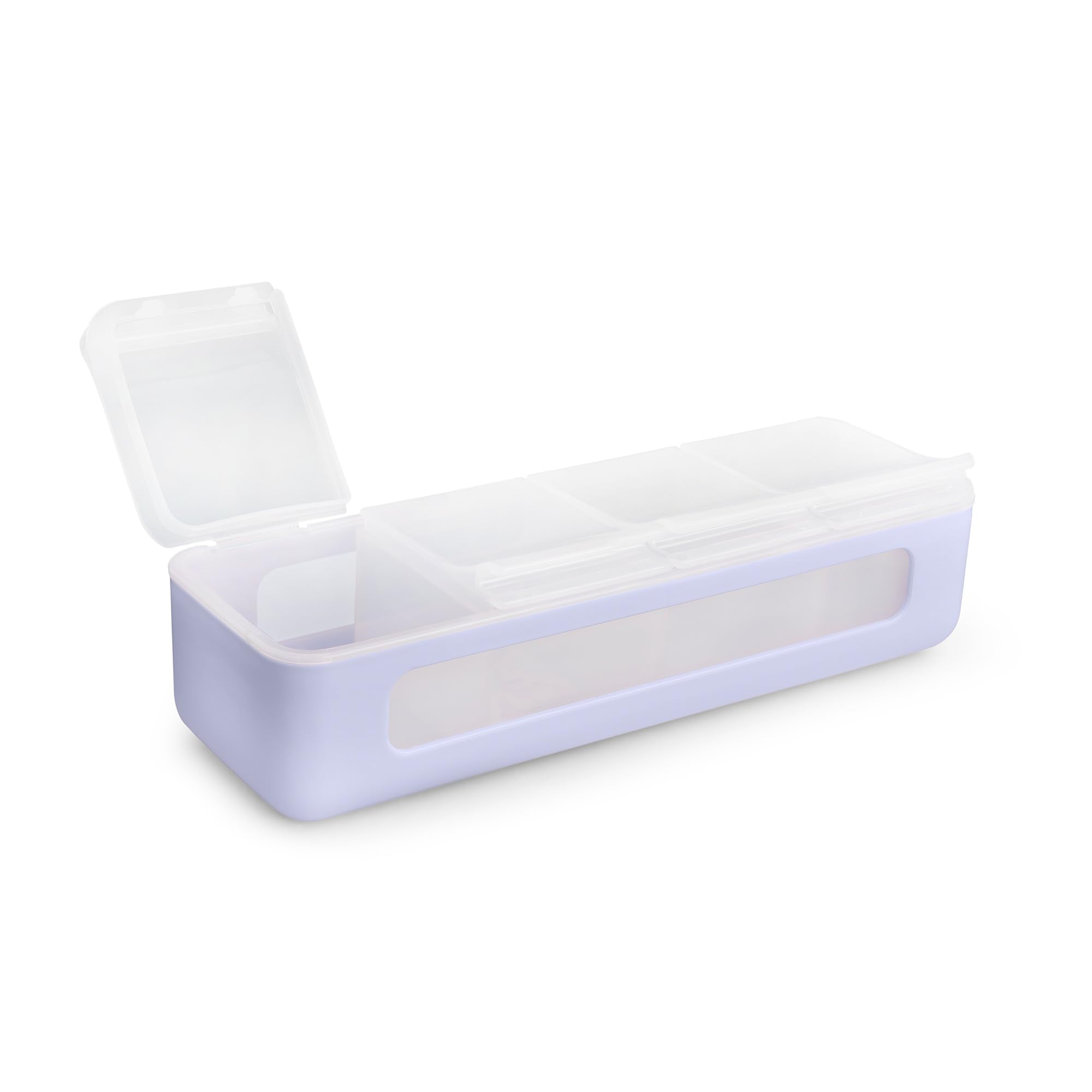 melii Snackle Box – 4 Separate Compartments with Lids, Divided Snack ...