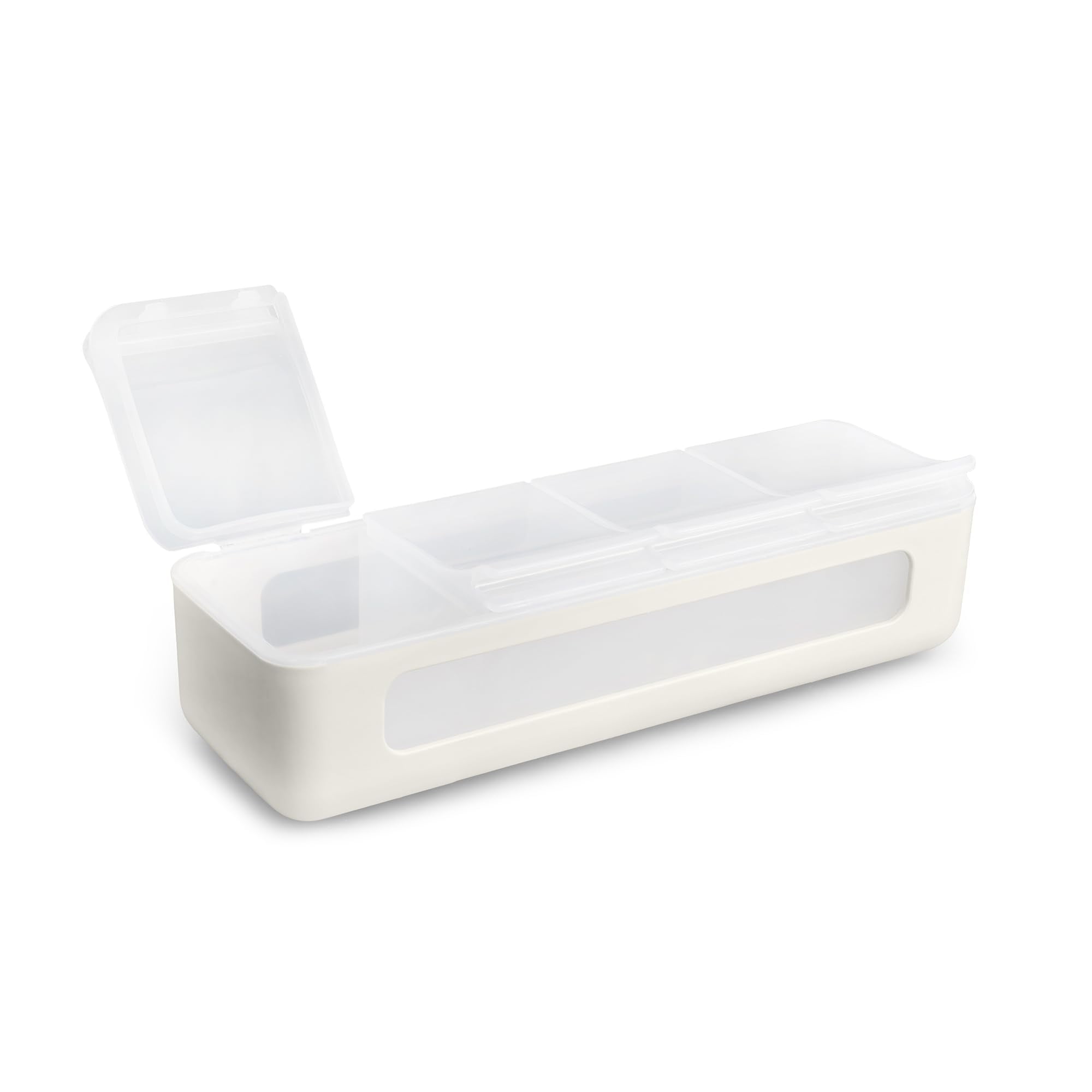 melii Snackle Box – 4 Separate Compartments with Lids, Divided Snack ...