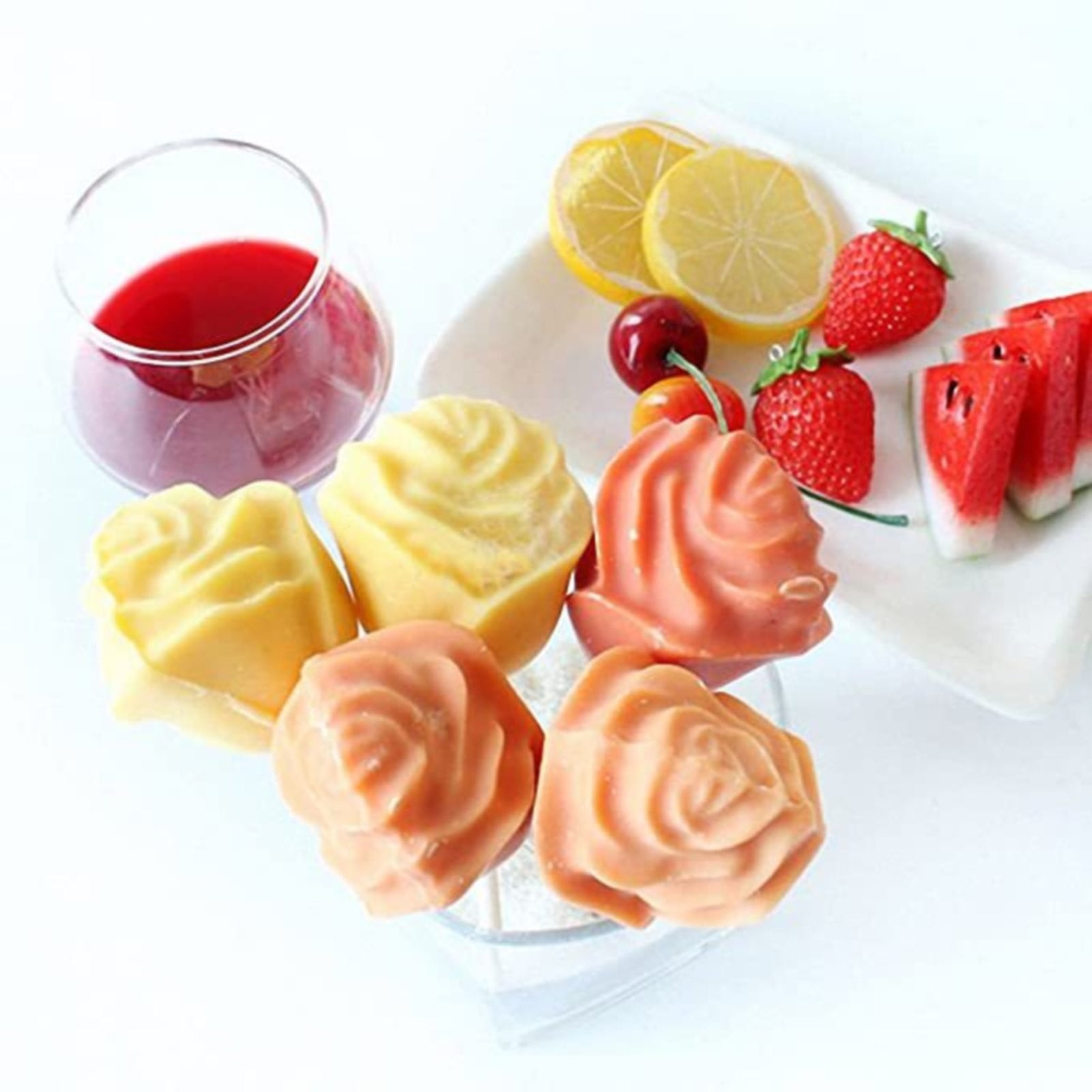 melotizhi 2pc Rose Flower Lollipop Valentine's Day Rose Lollipop Rose ...