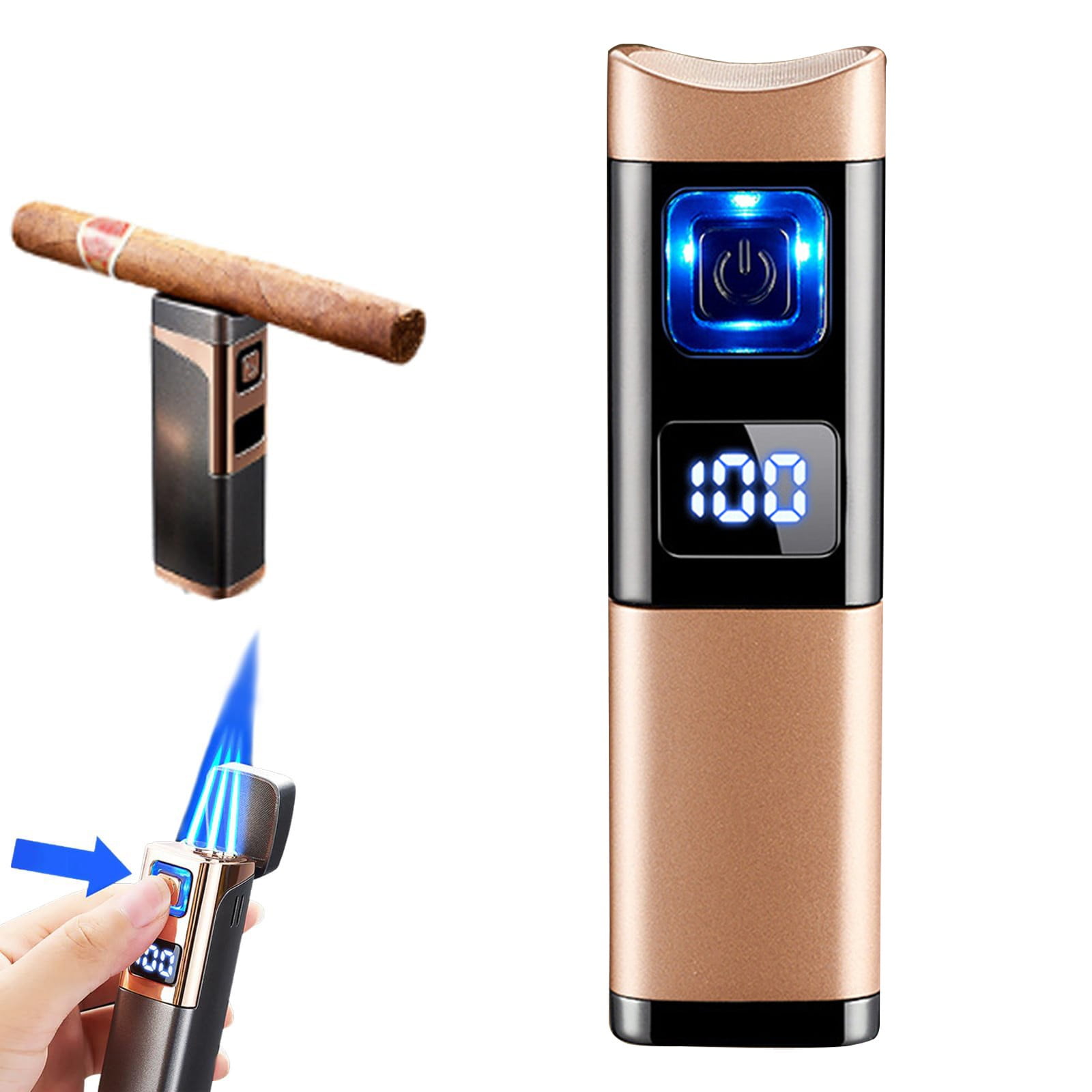 melotizhi Rechargeable & Refillable Torch With LED Display 2025 All In ...