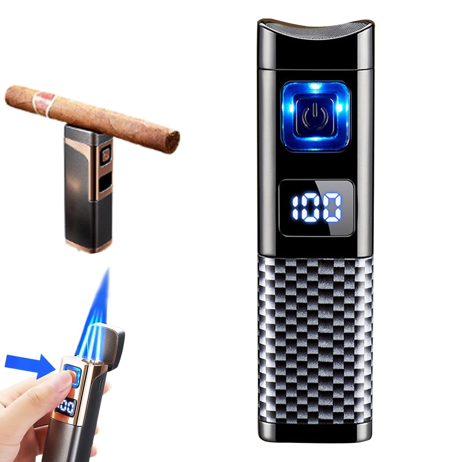 melotizhi Rechargeable & Refillable Torch With LED Display 2025 All In ...