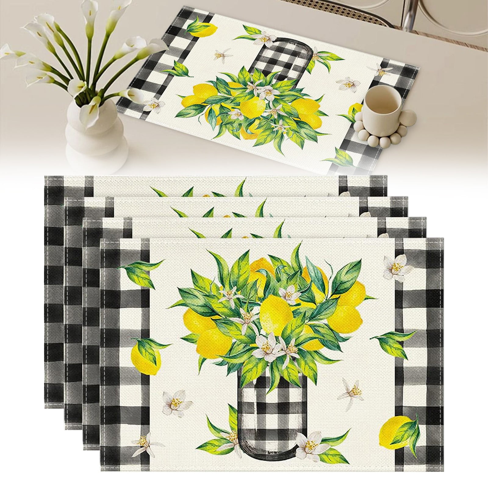 melotizhi Summer Sunflower Dish Drying Mats For Kitchen Counter Spring ...