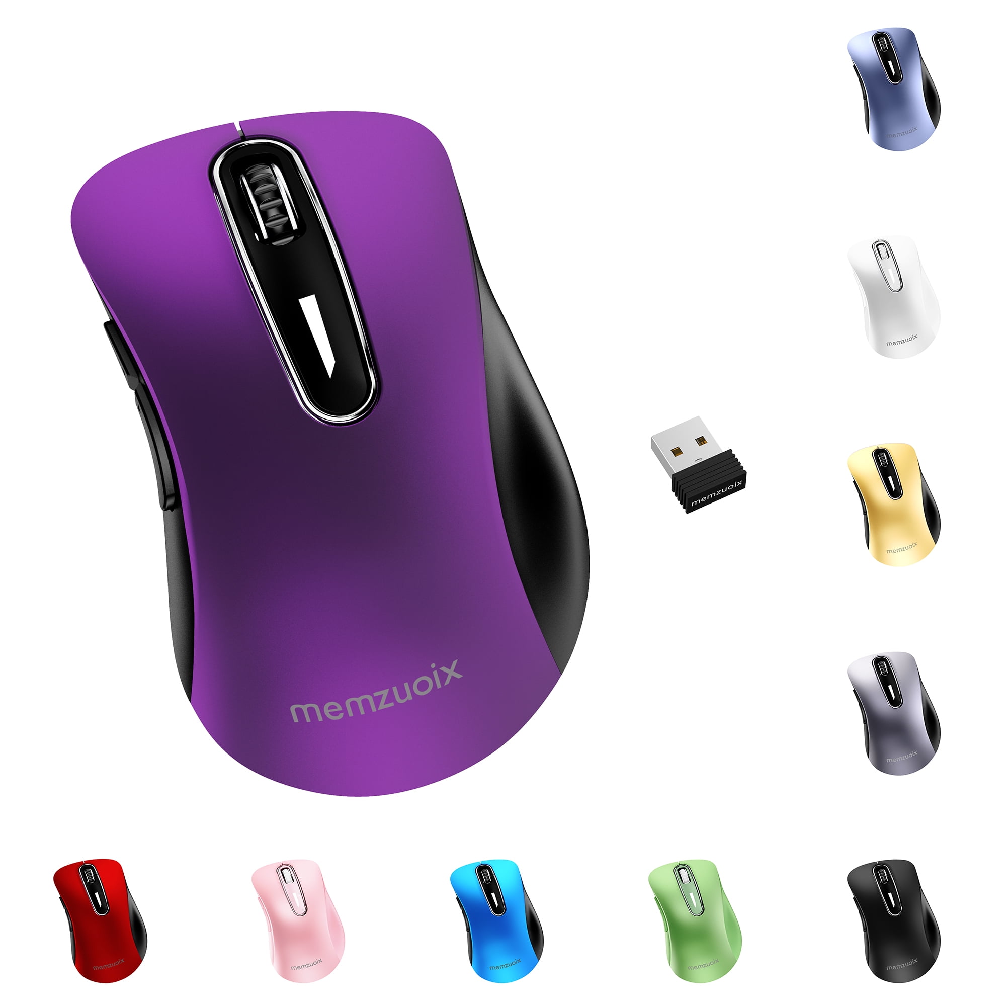 Foldable Wireless Mouse, Ergonomic 2.4G Mini Travel Wireless Optical ...