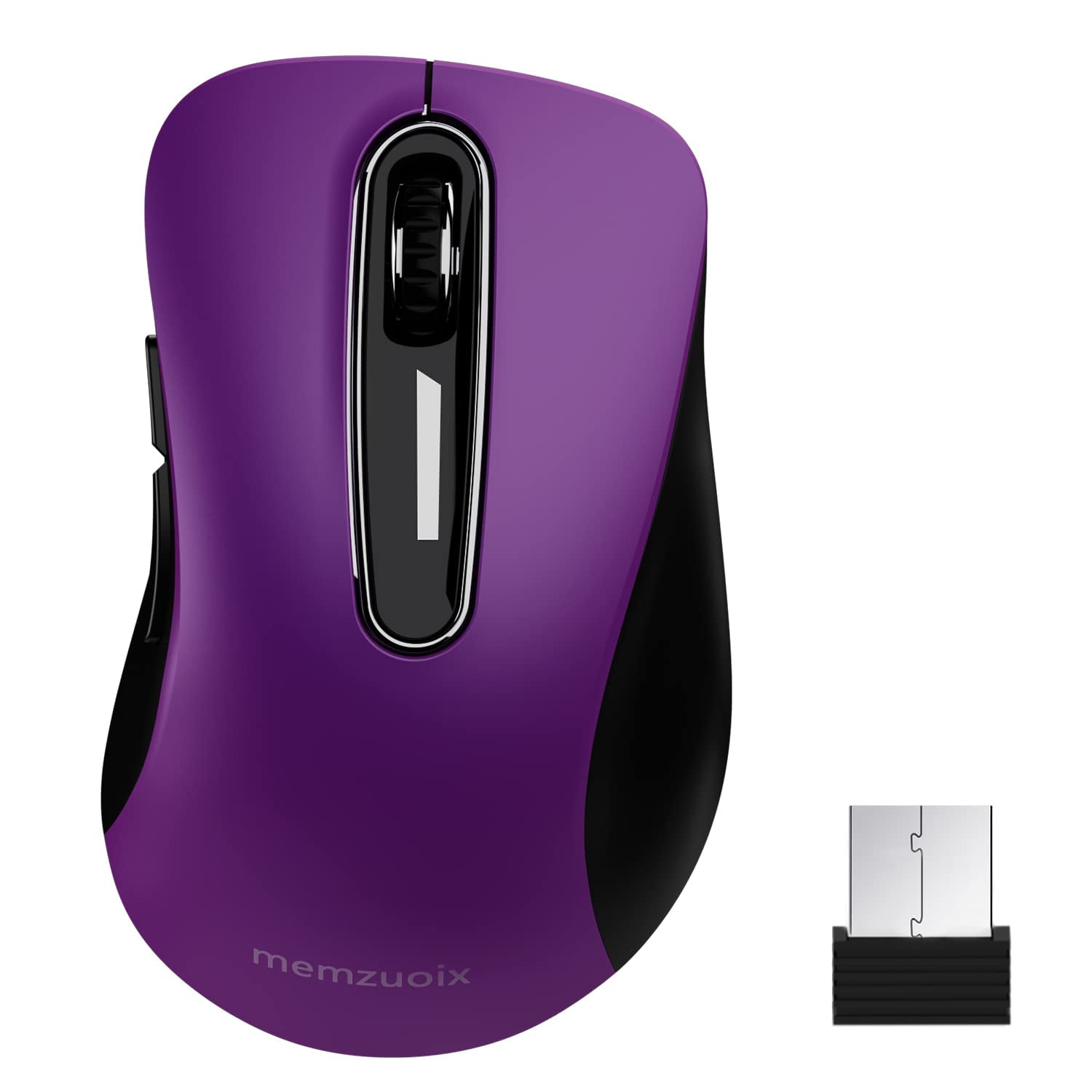 memzuoix 2.4GHz Wireless Mouse, 5 Button 1200 DPI Mobile Optical Mouse ...