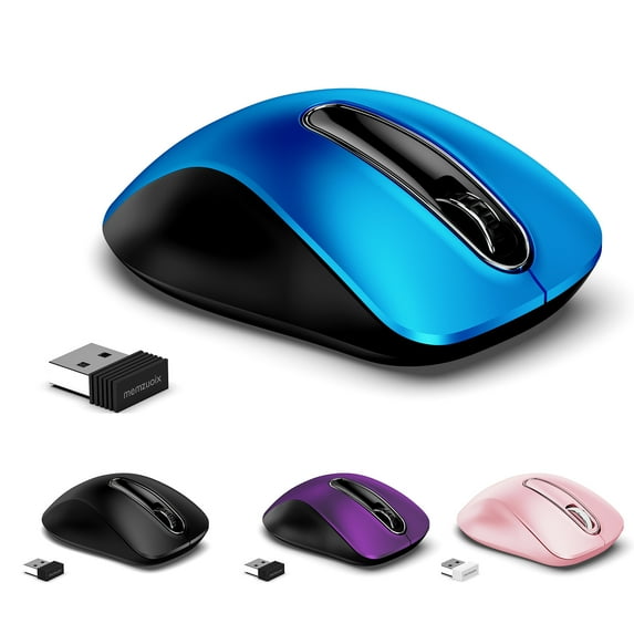 memzuoix Ergonomic 2.4GHz Wireless Optical Mouse, 5-Button, 1200 DPI ...