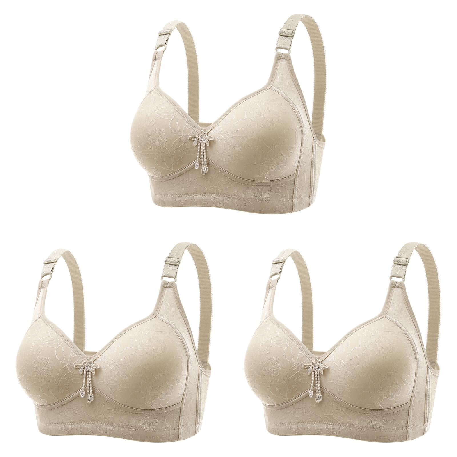 men Sexy Lace Back Seamless Bras Button Shaping Cup Adjustable Bras ...