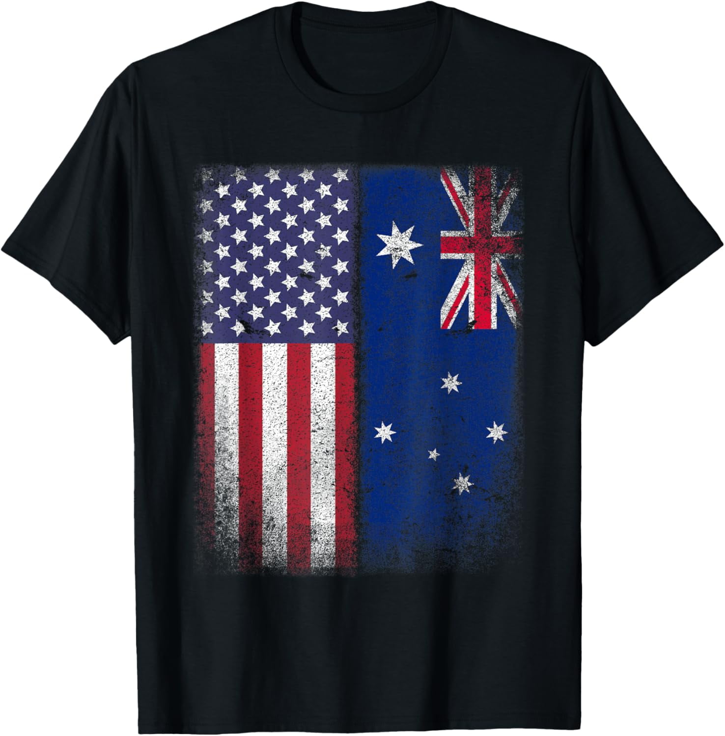 men and women can wear，Australian American Flag Australia Usa T-Shirt ...