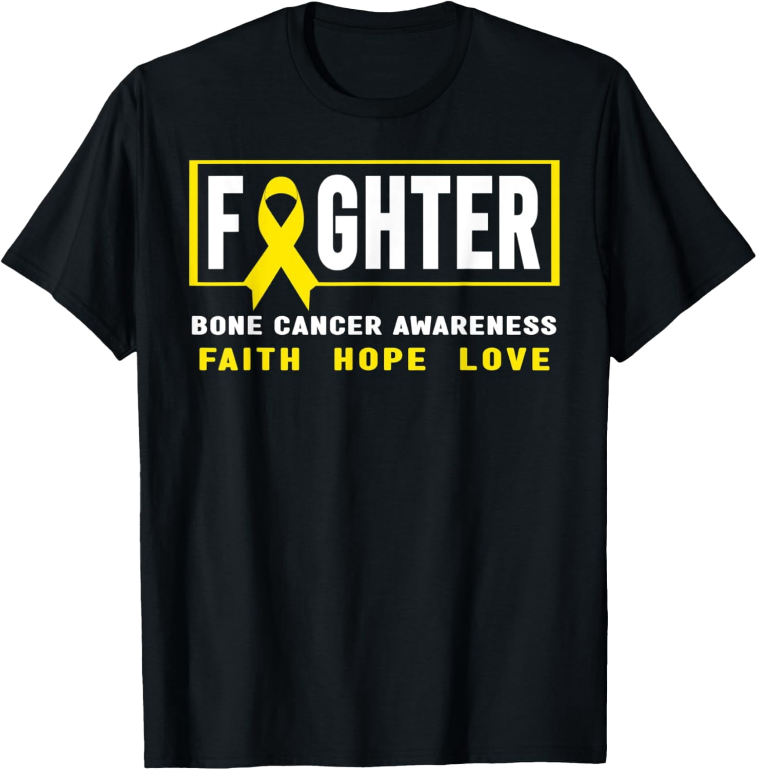 men and women can wear，Bone Cancer Fighter - Yellow Ribbon, Bone Cancer ...