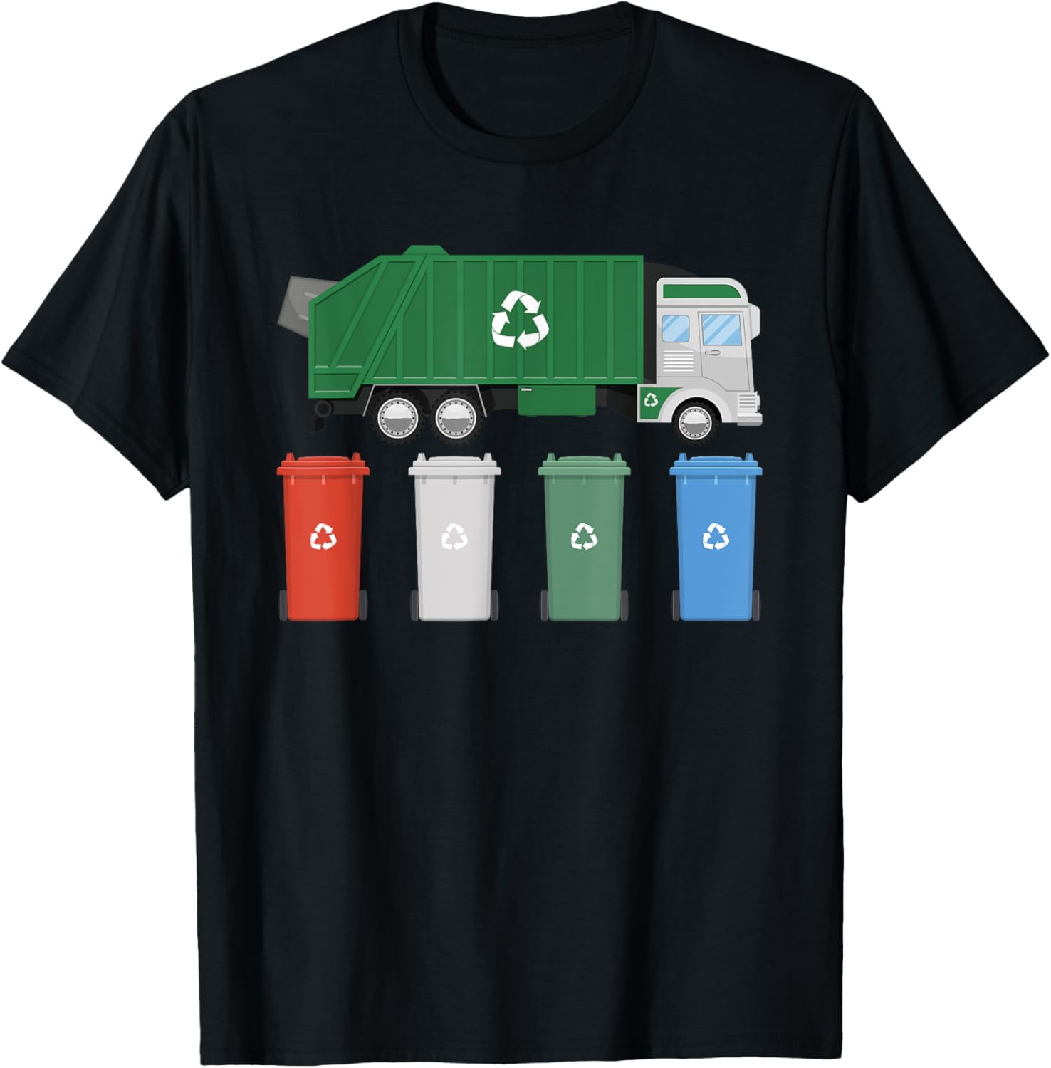 men and women can wear，Garbage Truck Recycle Bins Garbage Day Garbage ...