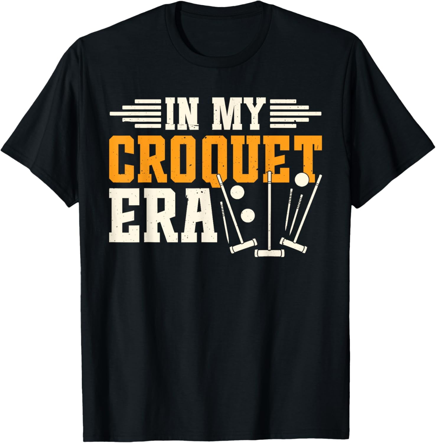 men and women can wear,In My Croquet Era - Croquet T-Shirt - Walmart.com
