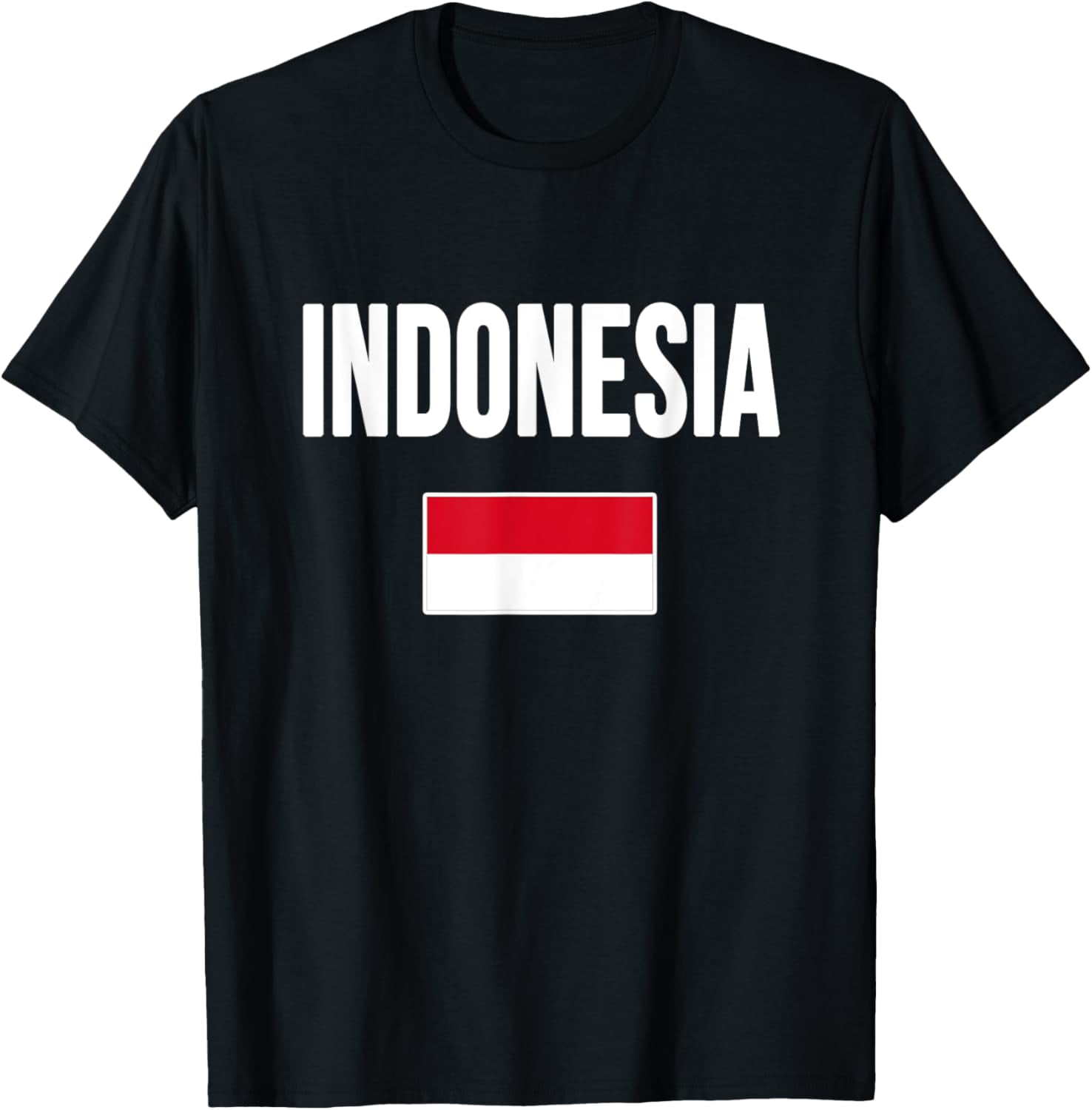 men and women can wear，Indonesia Indonesian Flag Souvenir T-Shirt ...
