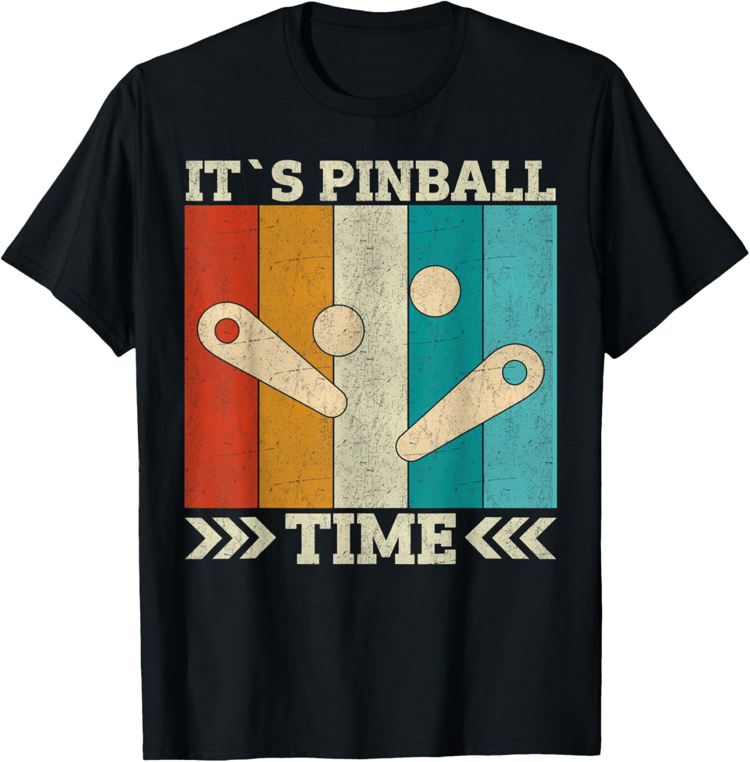 men and women can wear，It`s Pinball Time I Pinball T-Shirt - Walmart.com