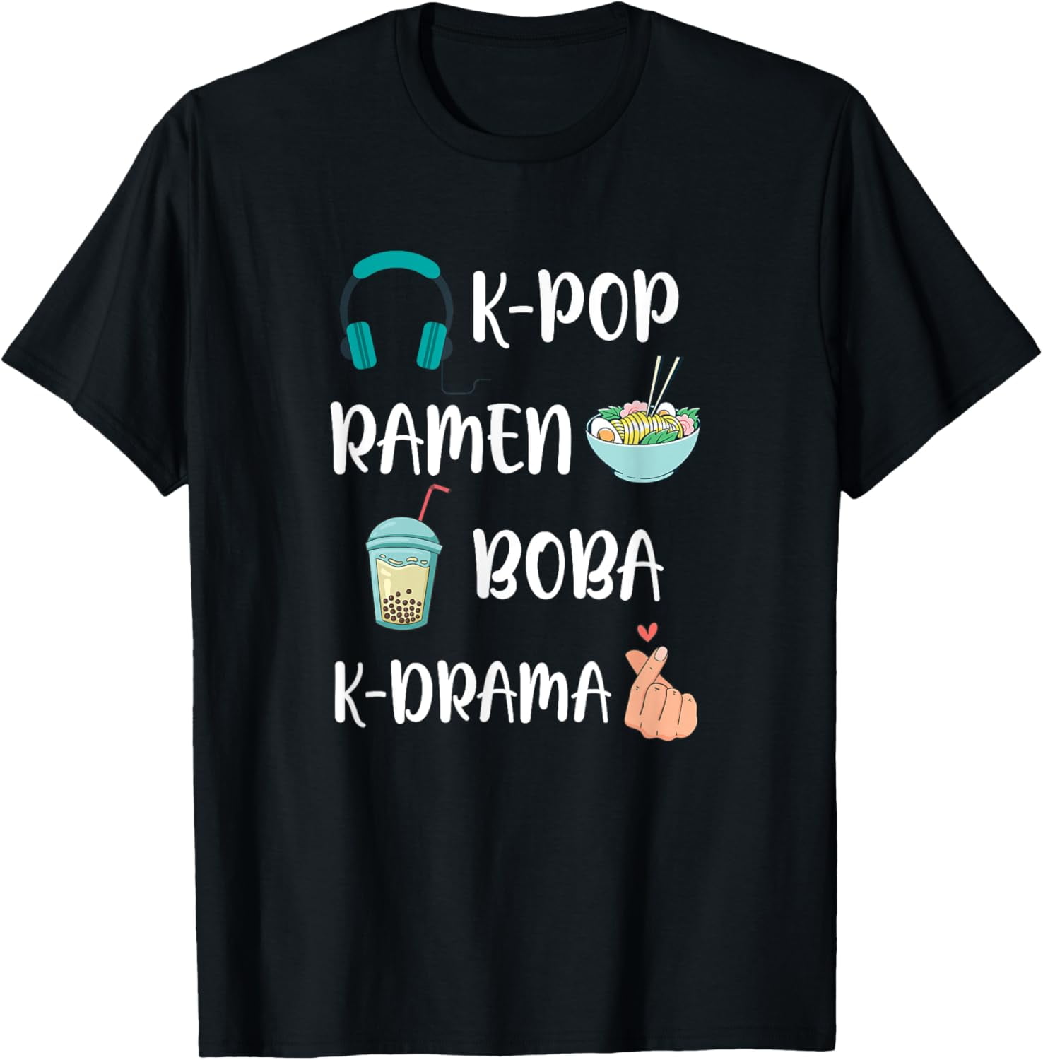 men and women can wear,Kawaii K-Pop Ramen Boba Bubble Tea K-Drama Lover ...