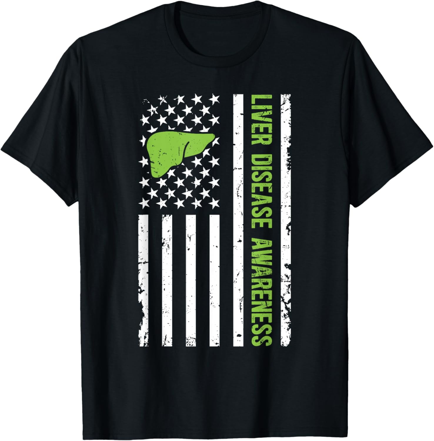 men and women can wear，Liver Disease Awareness Month US Flag Liver ...