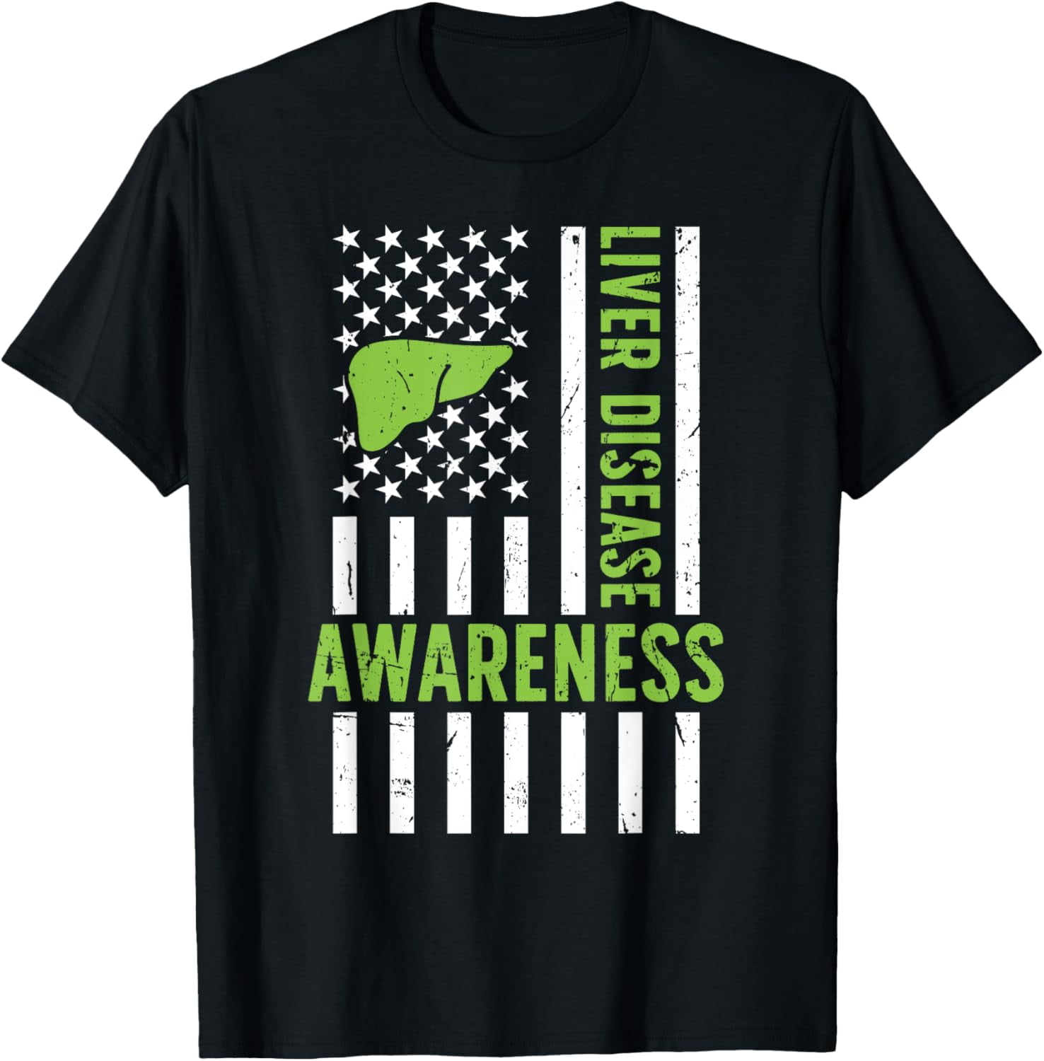men and women can wear，Liver Disease Awareness Month US Flag Liver ...