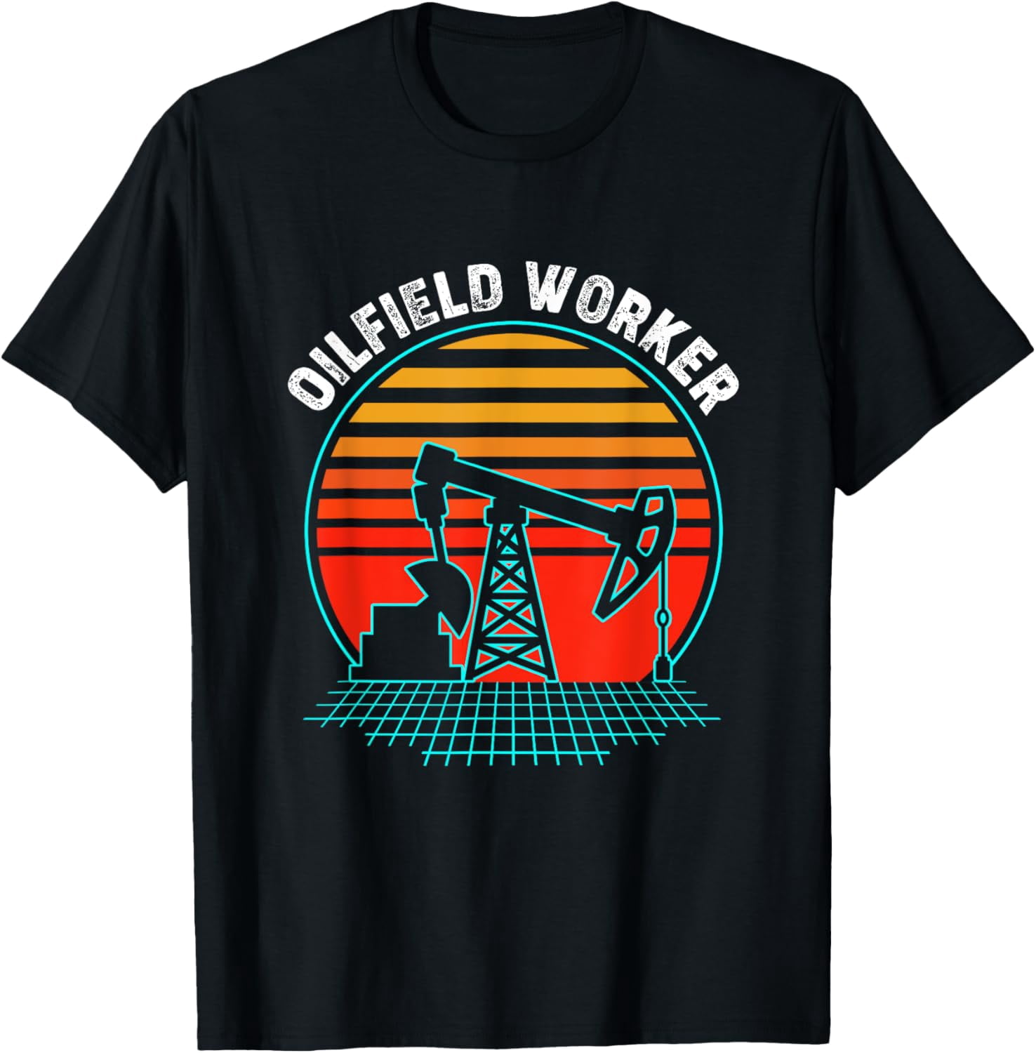 men and women can wear，Oilfield Worker Sunset Offshore Drilling Rig ...
