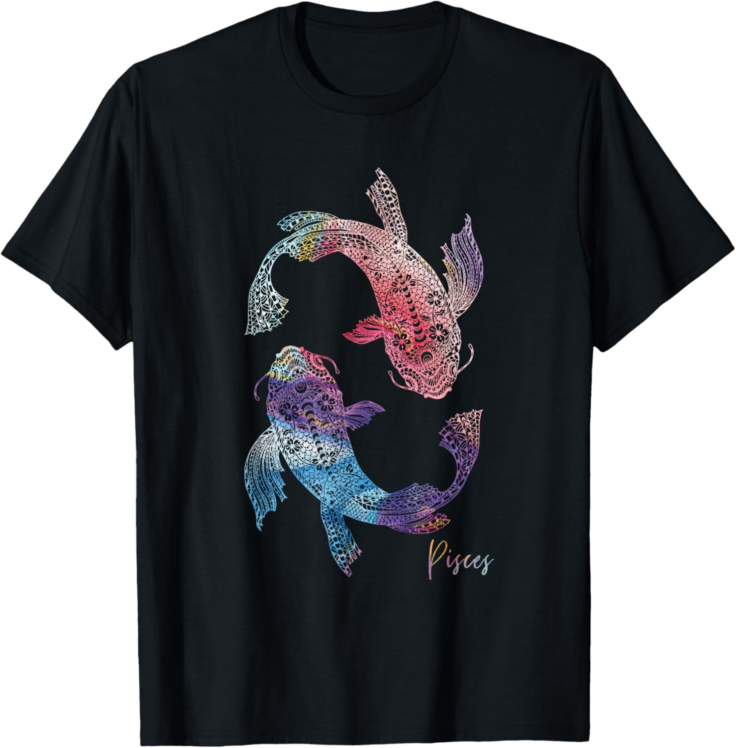 men and women can wear，Pisces Zodiac Sign T-Shirt - Walmart.com