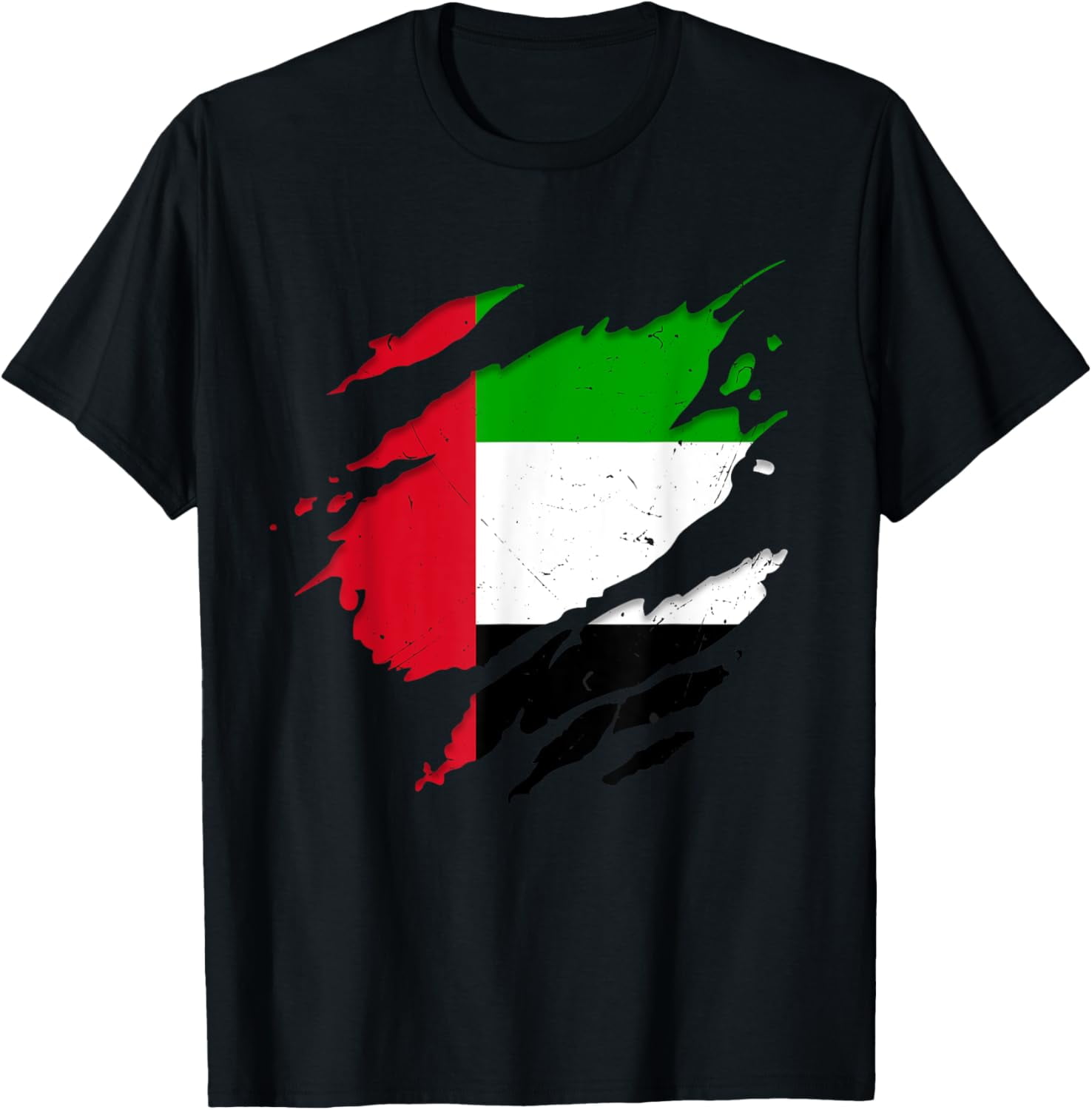 men and women can wear，Proud Emirati Shirts | Torn Ripped UAE Flag T ...