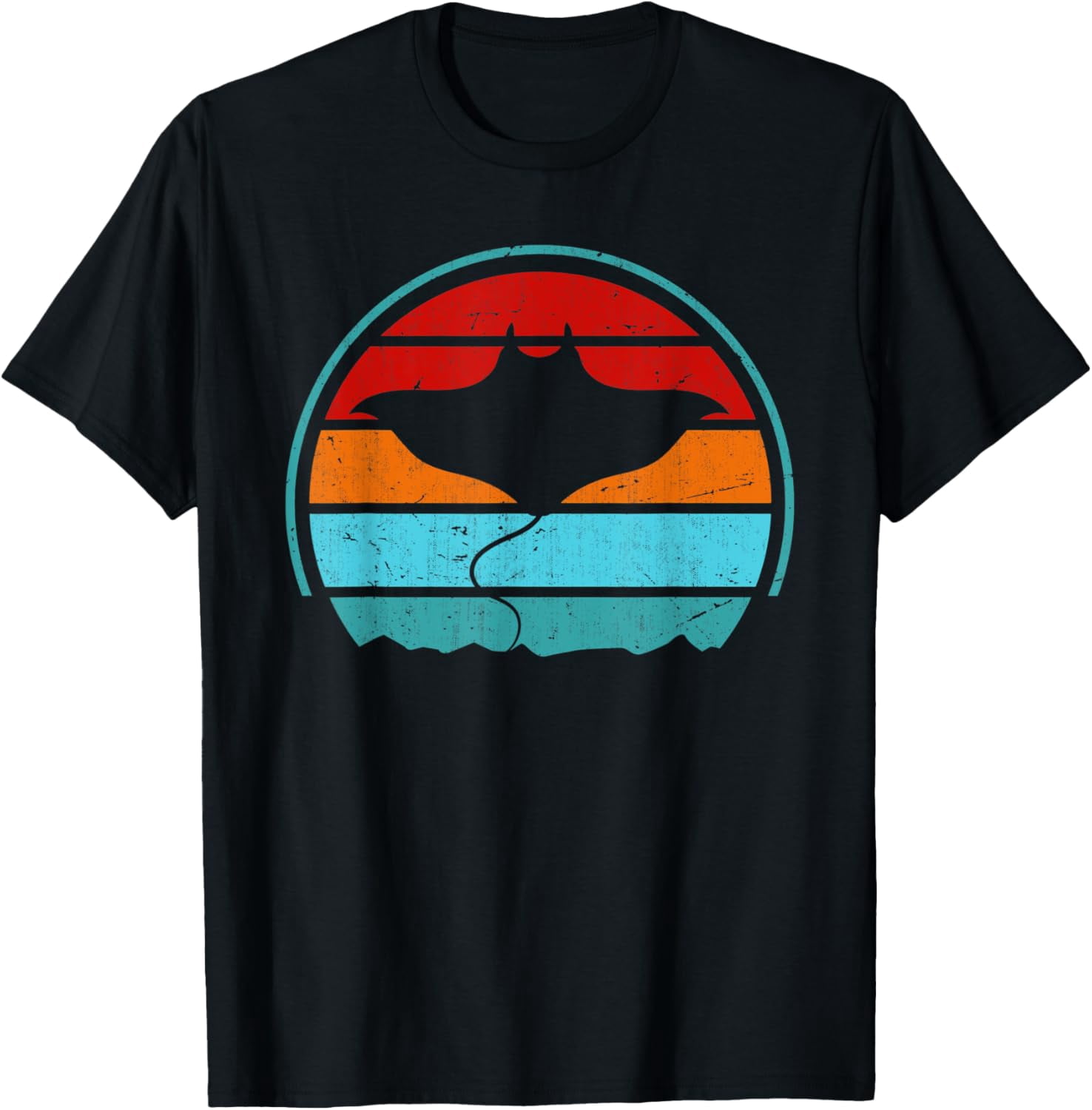 men and women can wear，Retro Ocean Animal Manta Ray Lover Scuba Diving ...