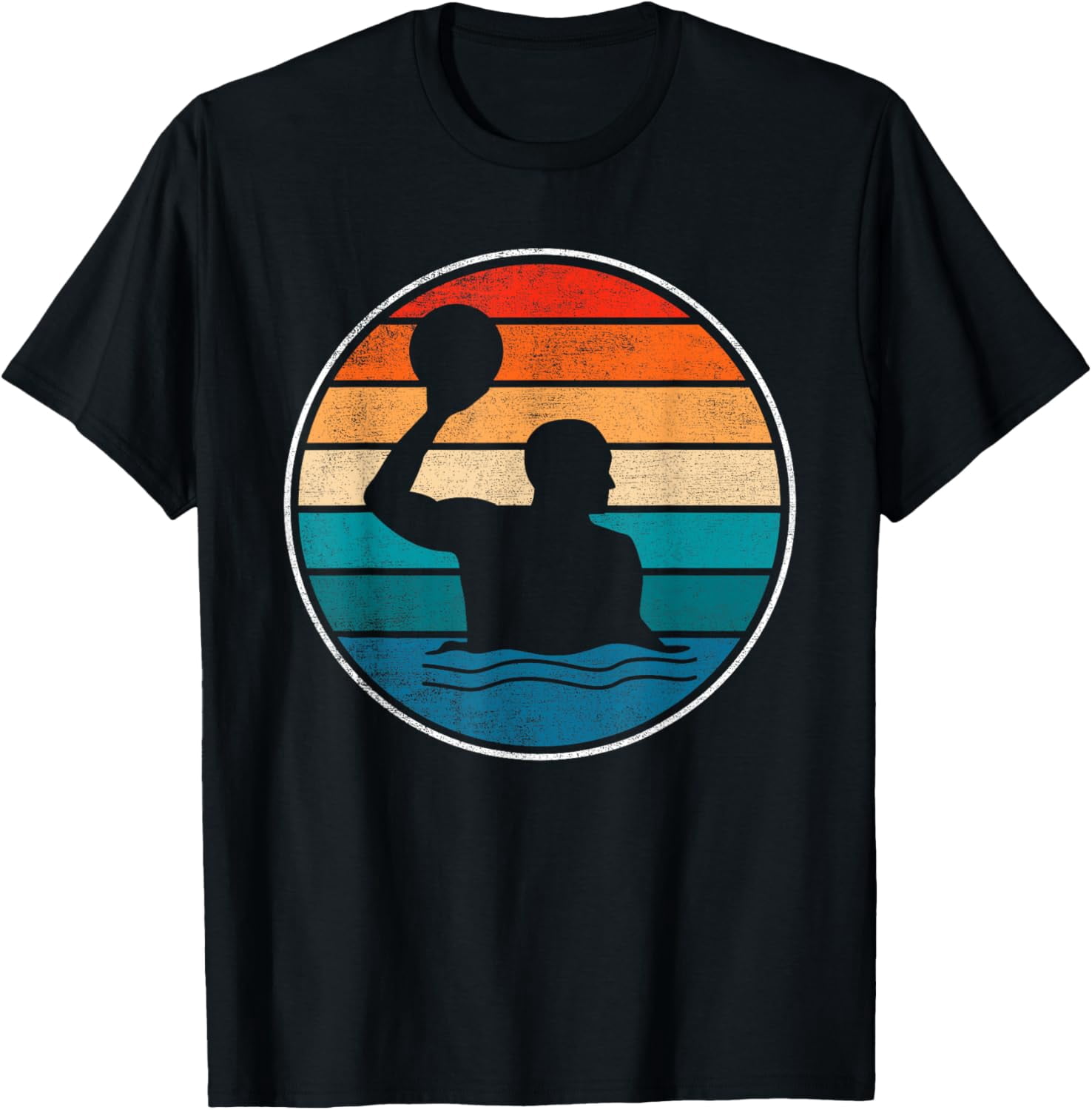men and women can wear，Retro Water Polo Player Waterpolo Game Water ...