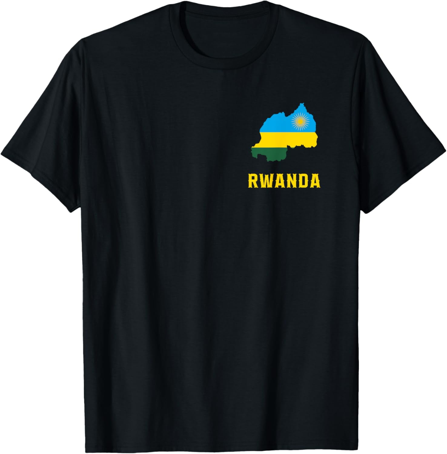 men and women can wear，Rwanda,Flag of Rwanda,Rwanda Flag. T-Shirt ...