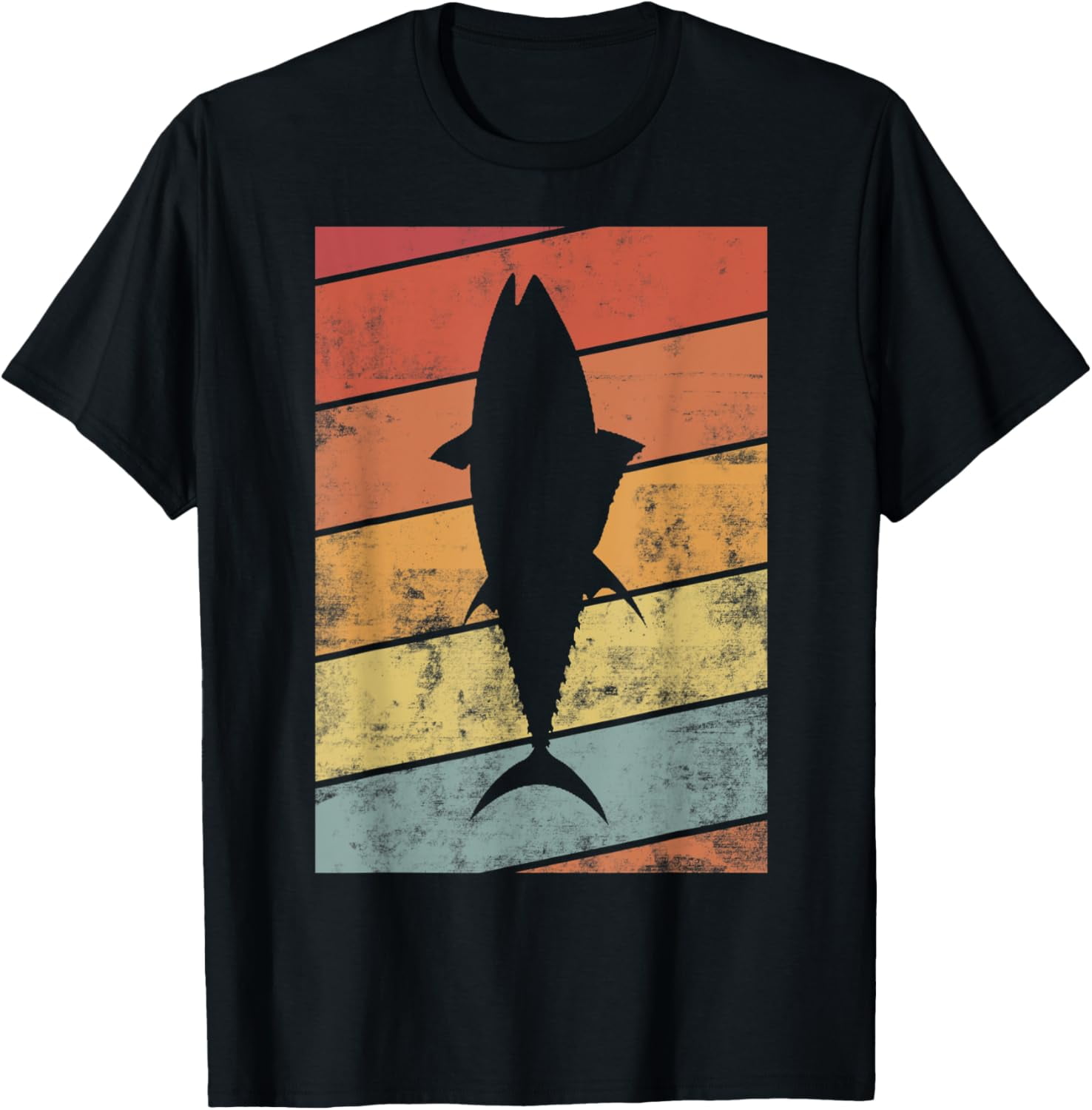 men and women can wear，Tuna Fishing Retro Bluefin Tuna Fisherman Gift T ...