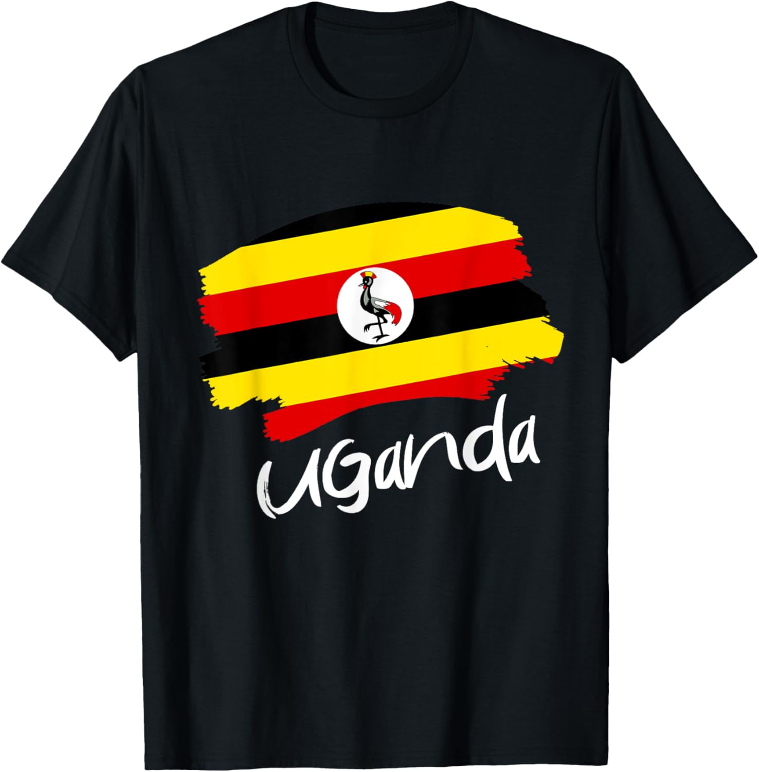 men and women can wear，Ugandan Flag Uganda T-Shirt - Walmart.com