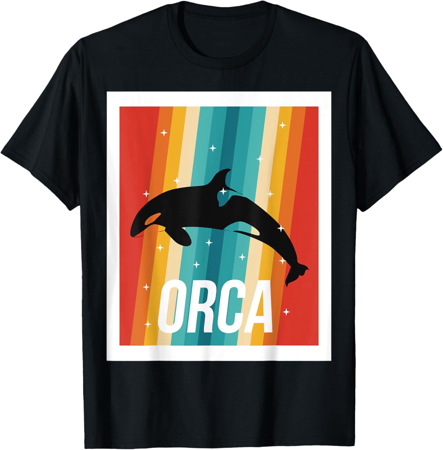 men and women can wear，Vintage Orca Retro Killer Whale T-Shirt ...