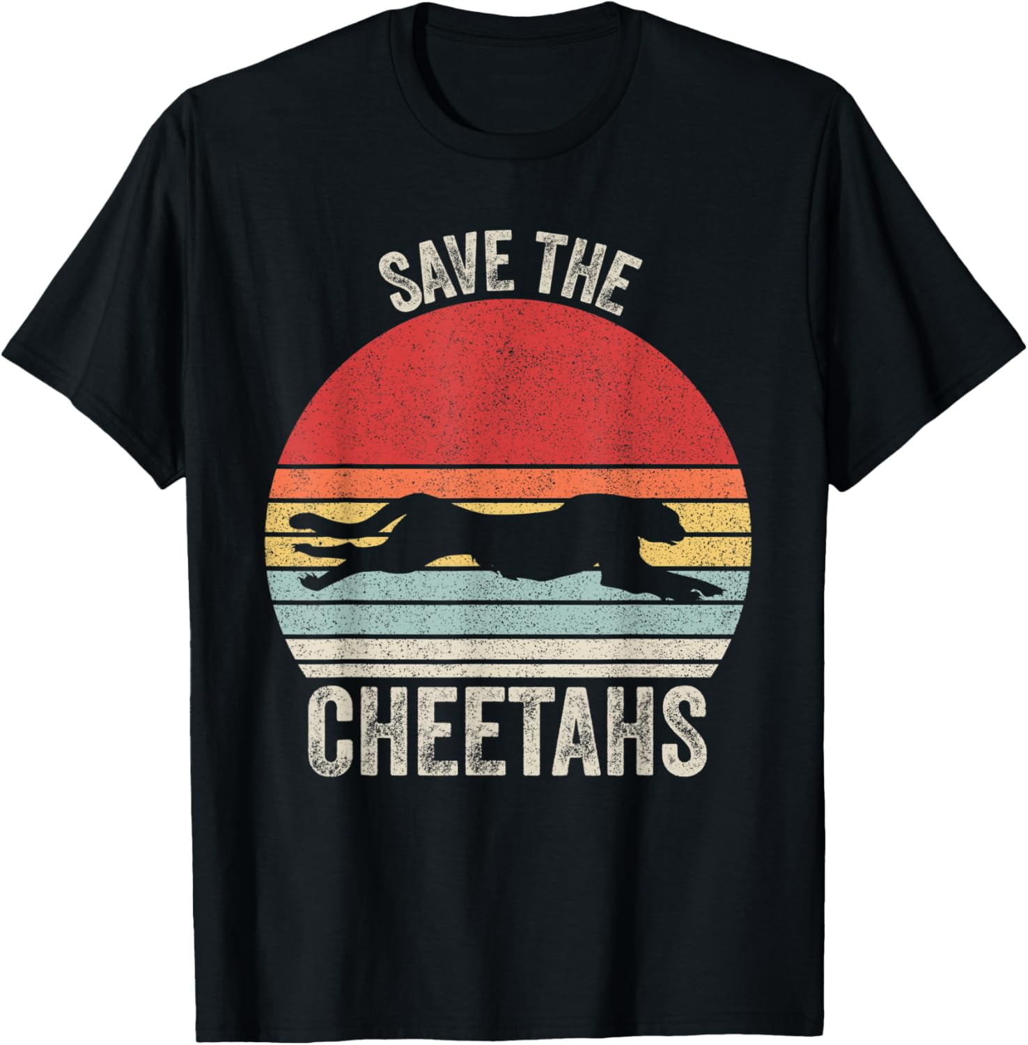 men and women can wear，Vintage Retro Save The Cheetahs Endangered ...